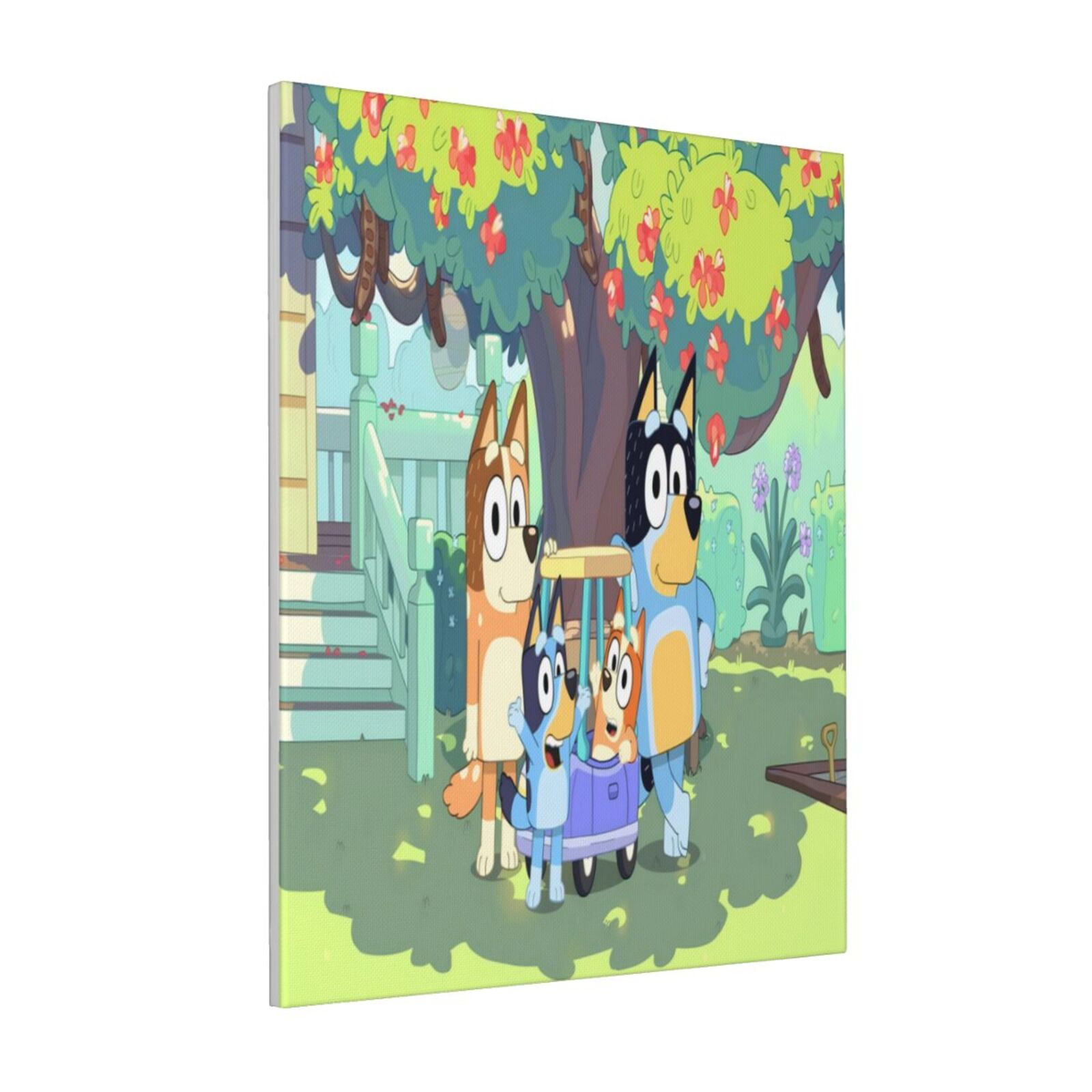 Lsque Bluey Pattern Decorative Picture – Unique Modern Wall Art, Ready ...