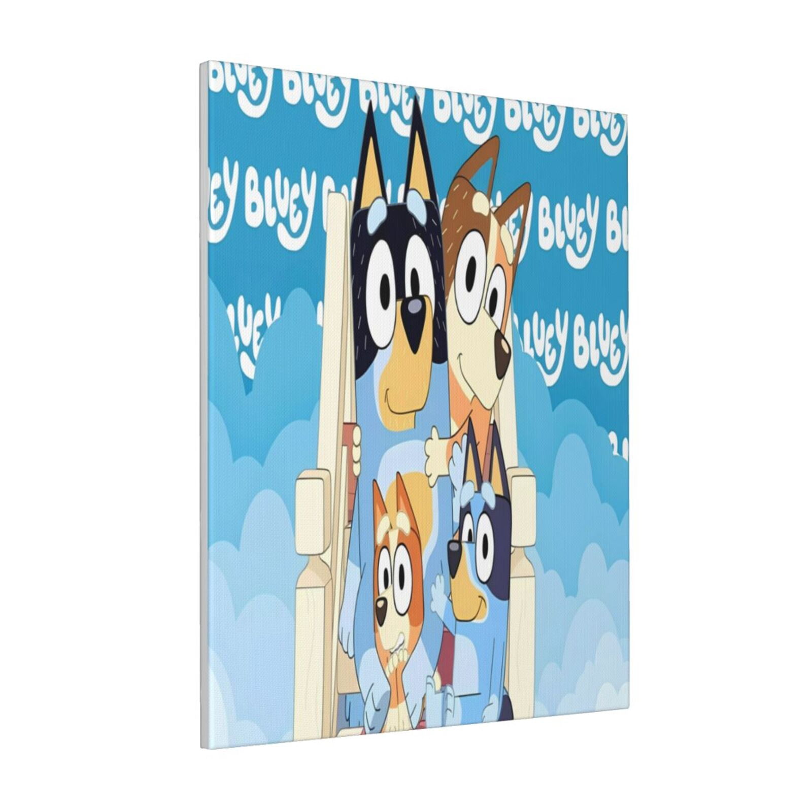 Lsque Bluey Pattern Decorative Picture – Unique Modern Wall Art, Ready ...
