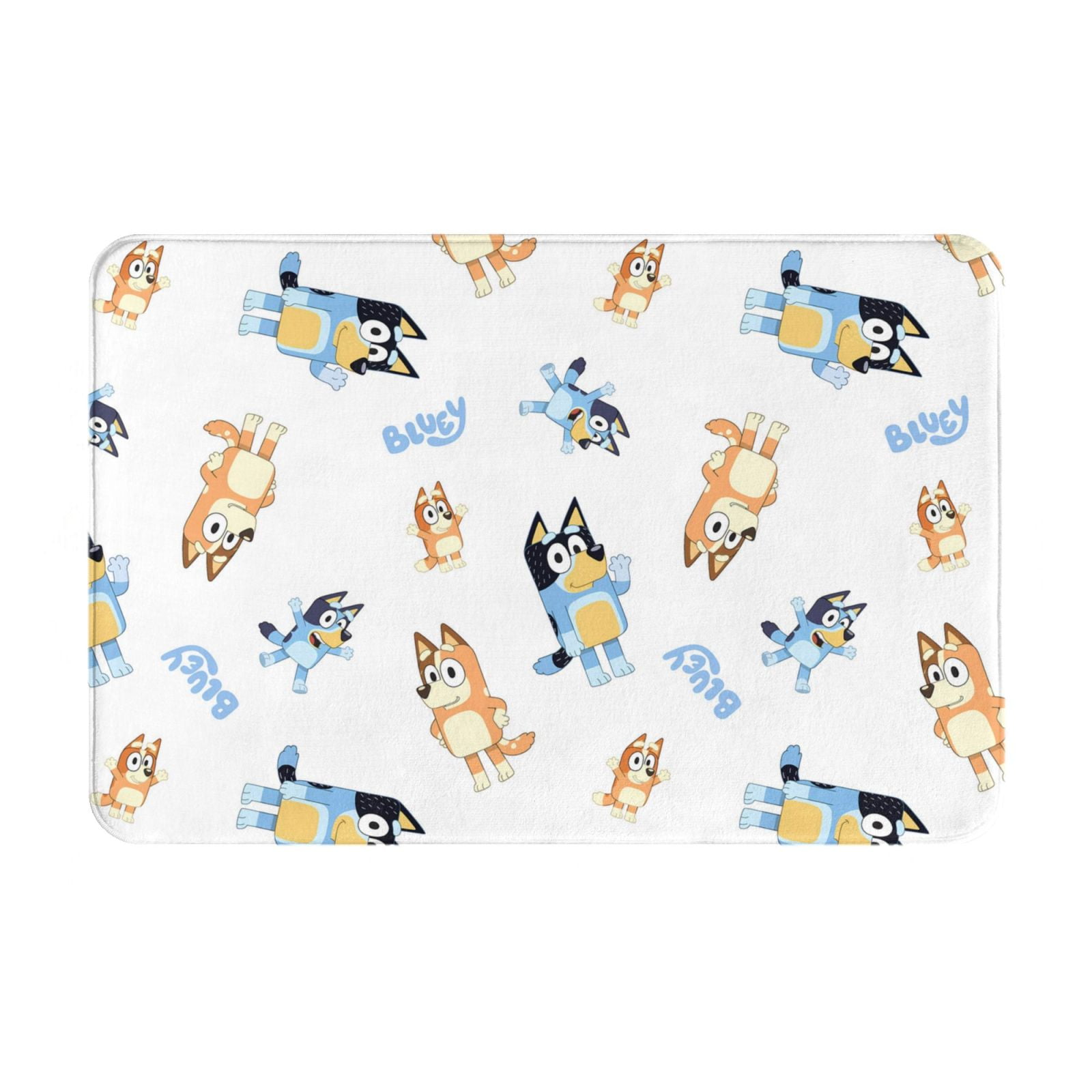 Lsque Bluey Pattern Doormat, Durable Flannel Fabric, Waterproof Stain ...