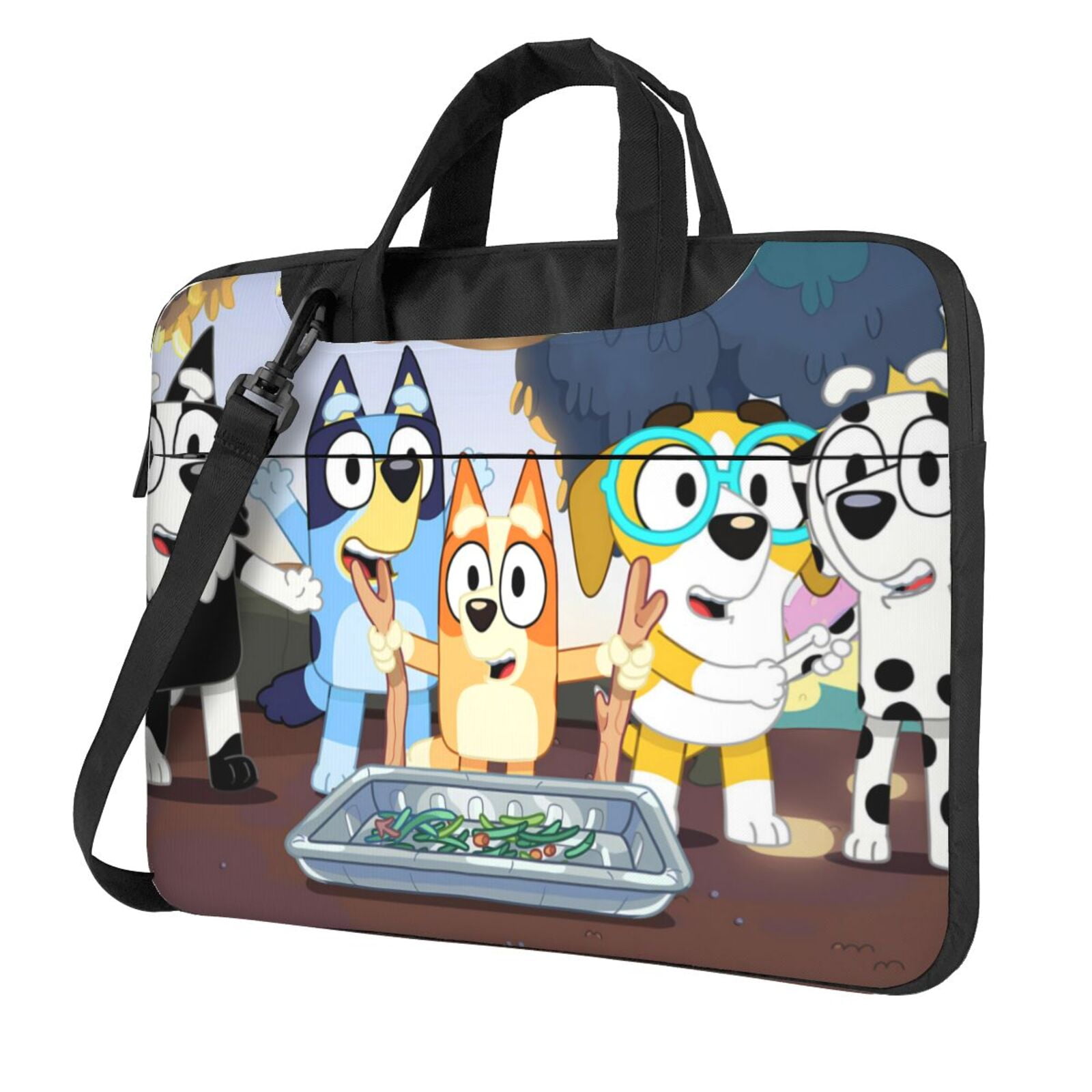 Lsque Bluey Pattern Laptop Bag – Portable & Slim Single-Shoulder ...