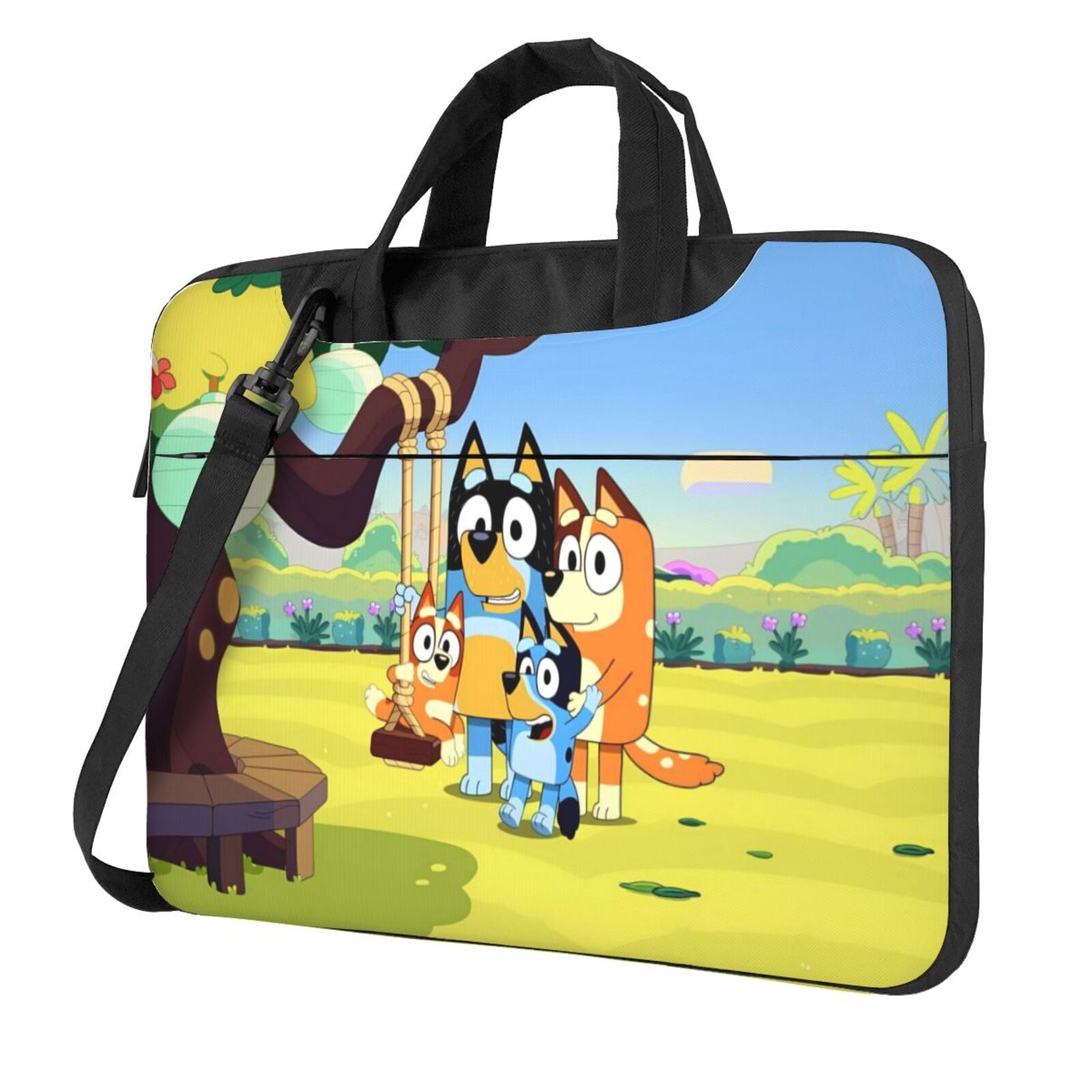 Lsque Bluey Pattern Laptop Bag – Portable & Slim Single-Shoulder ...