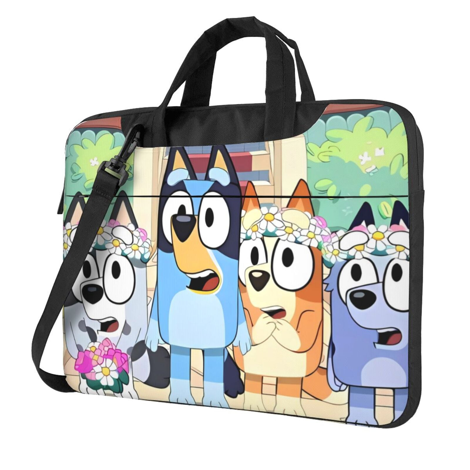 Lsque Bluey Pattern Laptop Bag – Portable & Slim Single-Shoulder ...