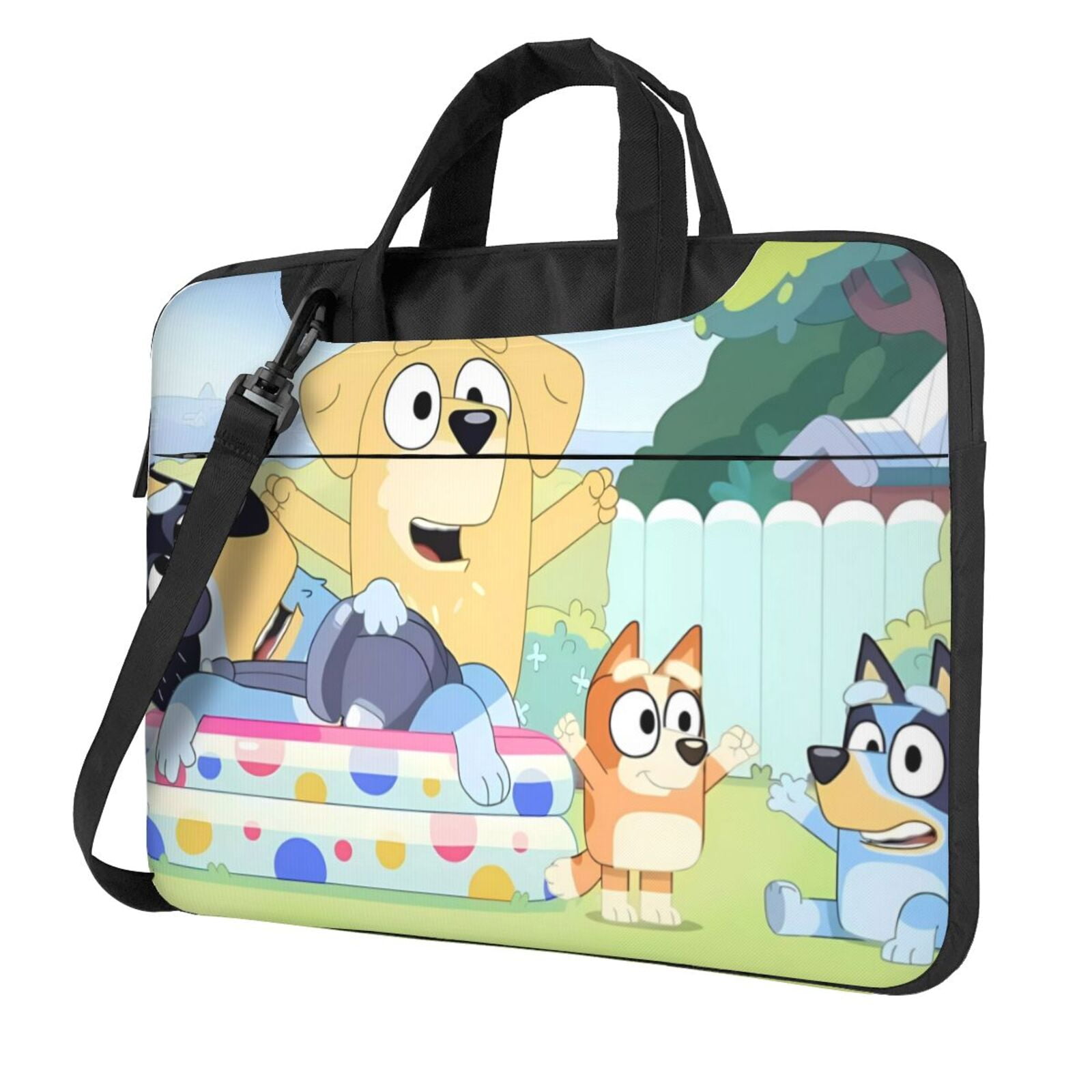 Lsque Bluey Pattern Laptop Bag – Portable & Slim Single-Shoulder ...