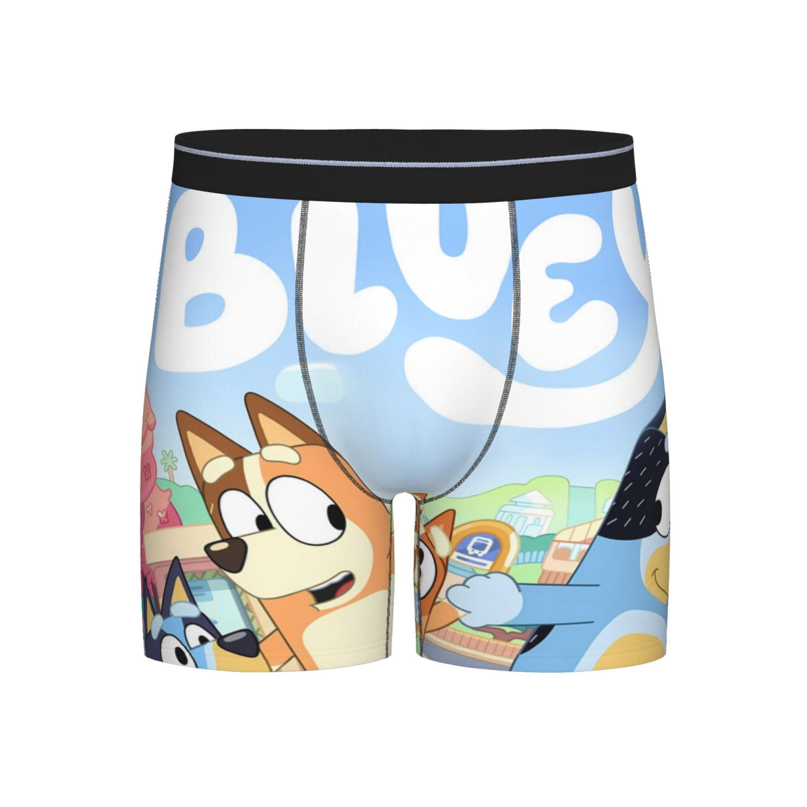 Lsque Bluey Pattern Men's Performance Stretch Underwear, Athletic Long ...