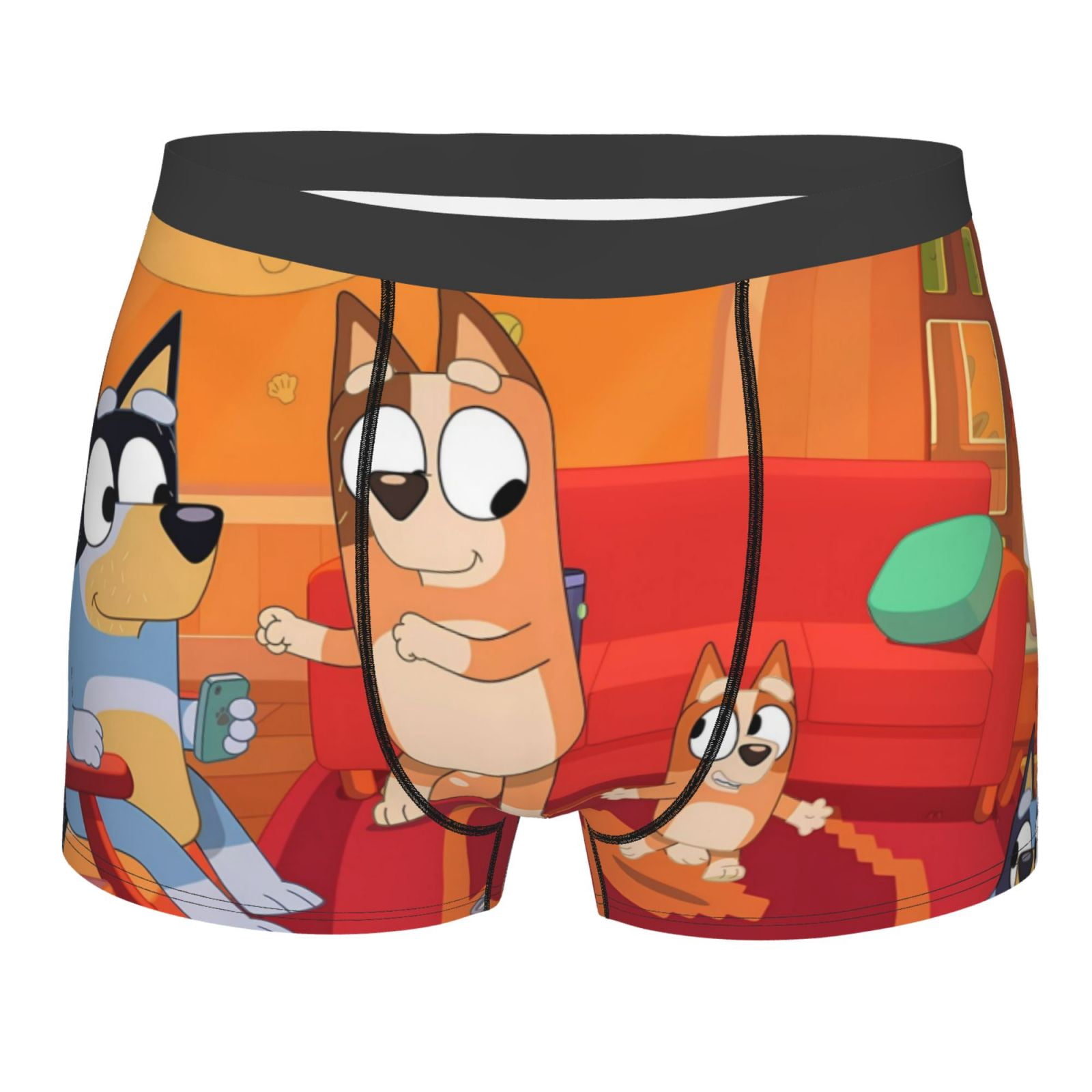 Lsque Bluey Pattern Men’s Total Support Pouch Boxer Briefs, X-Temp ...