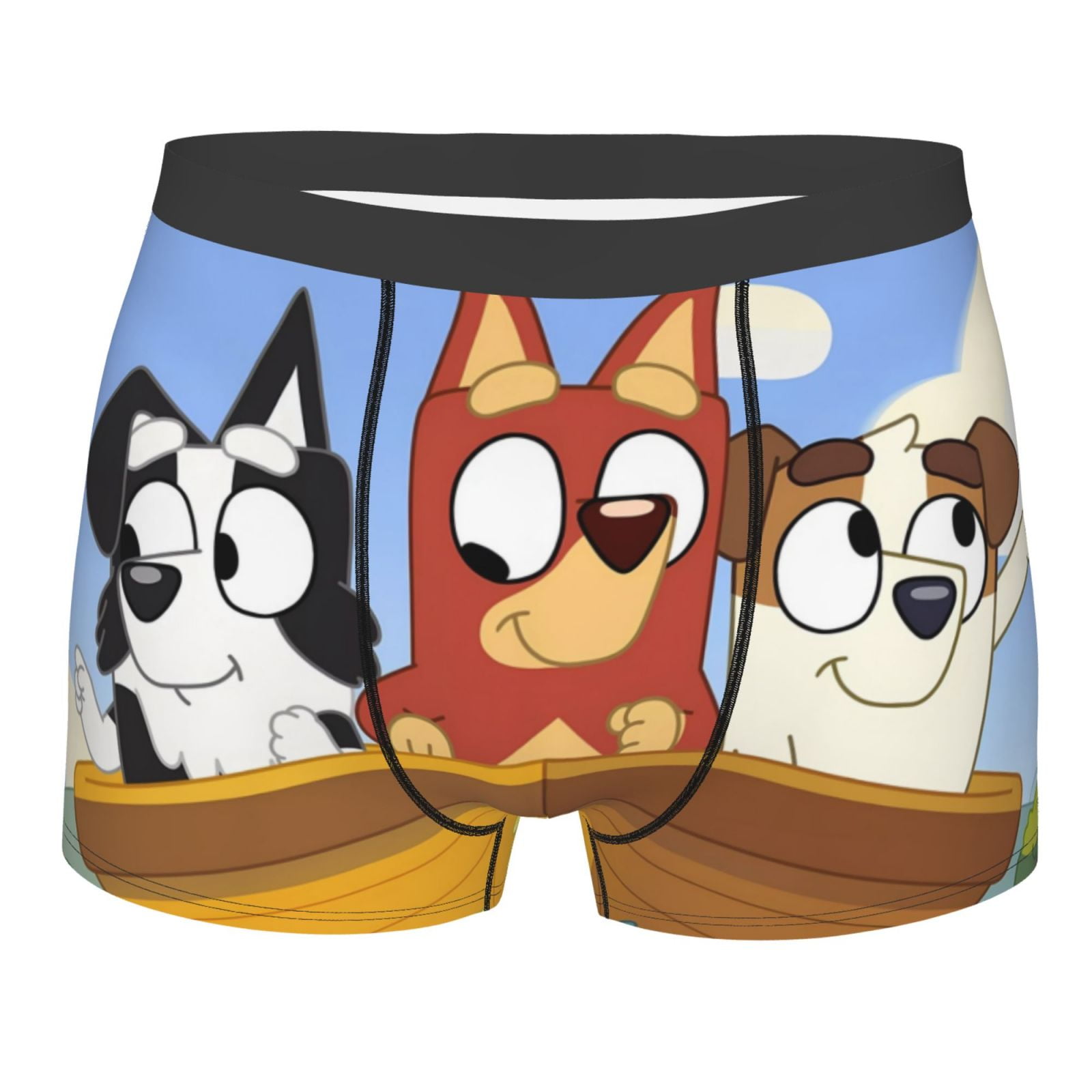 Lsque Bluey Pattern Men’s Total Support Pouch Boxer Briefs, X-Temp ...