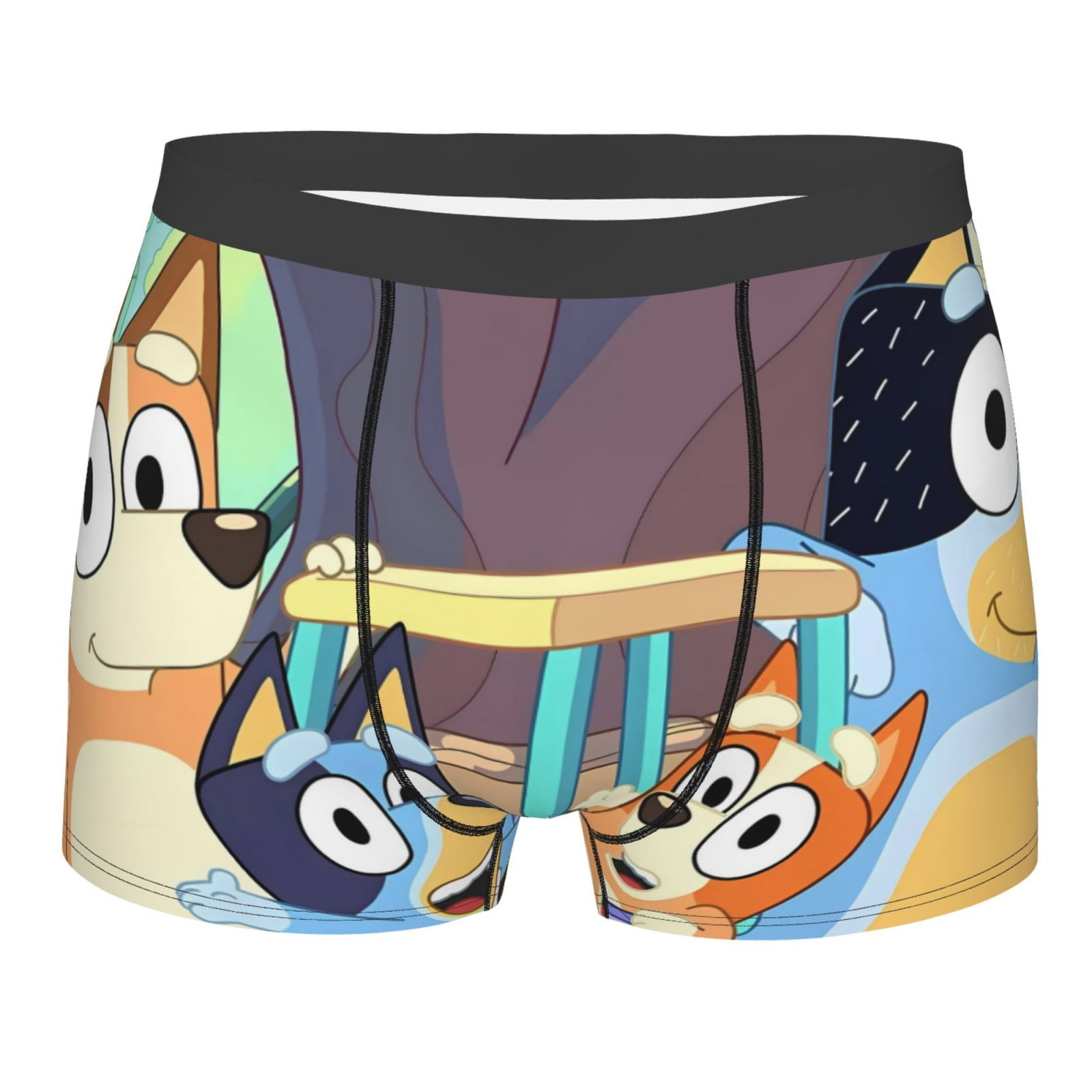 Lsque Bluey Pattern Men’s Total Support Pouch Boxer Briefs, X-Temp ...
