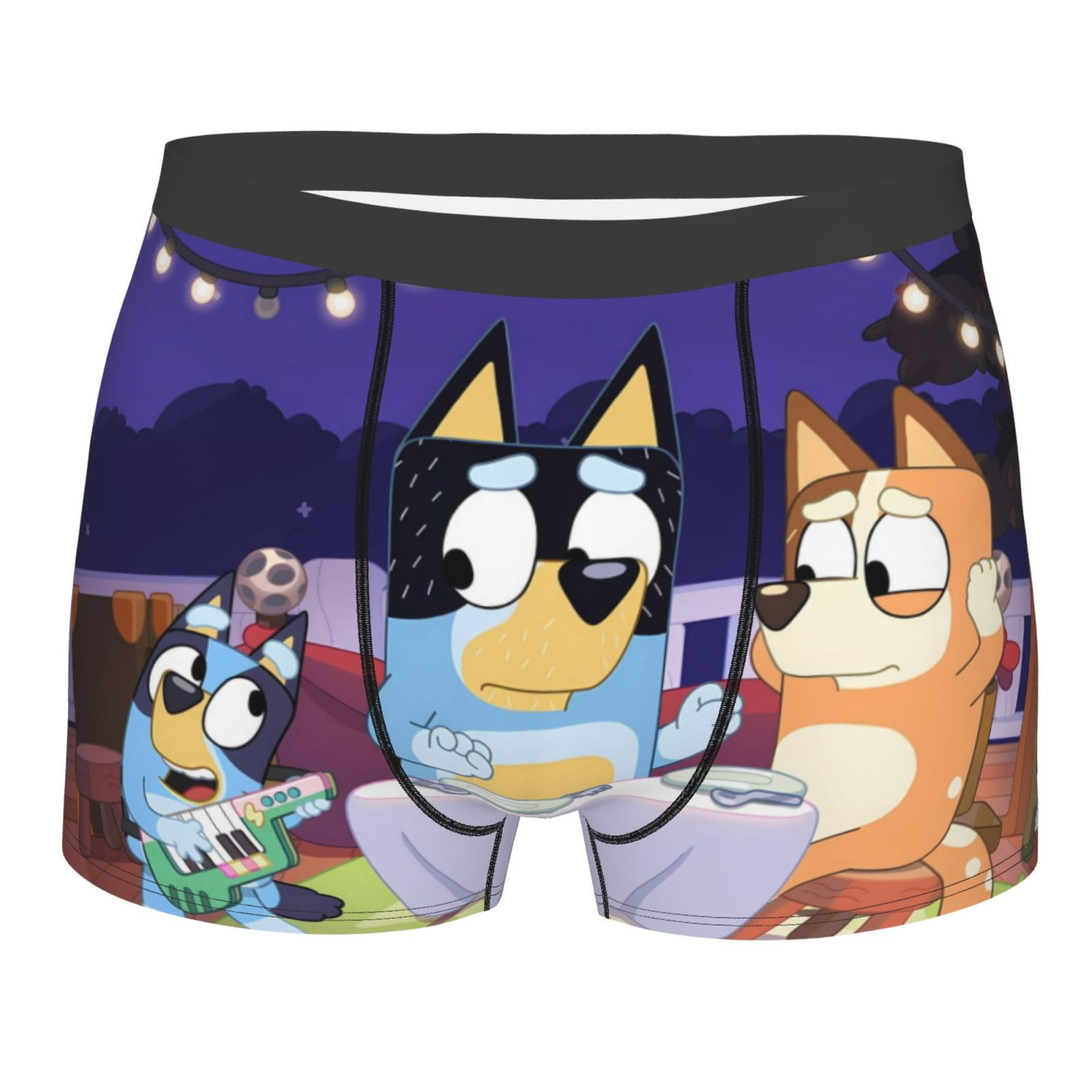 Lsque Bluey Pattern Men’s Total Support Pouch Boxer Briefs, X-Temp ...