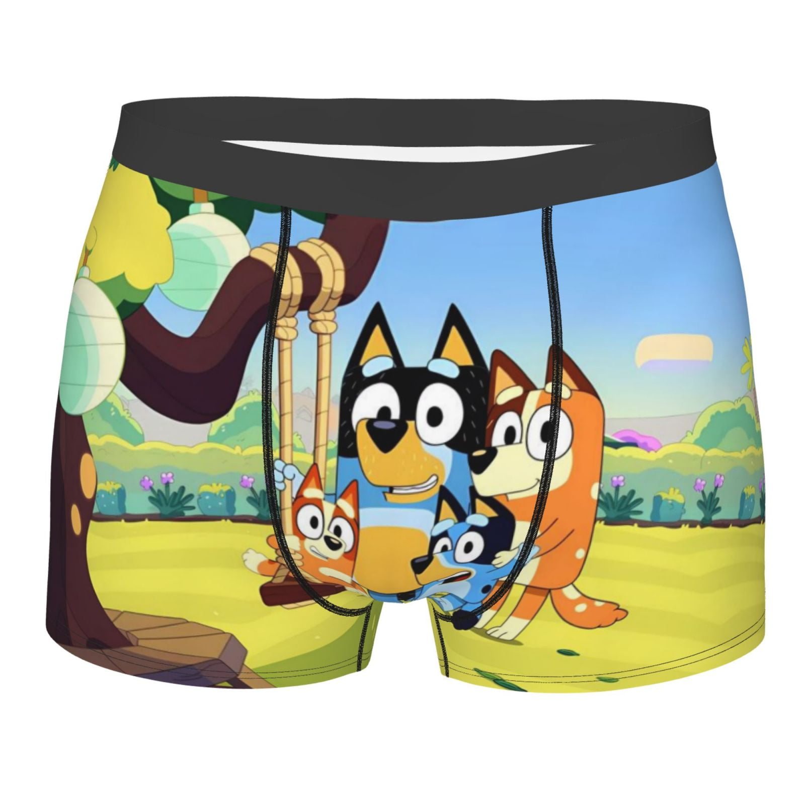 Lsque Bluey Pattern Men’s Total Support Pouch Boxer Briefs, X-Temp ...