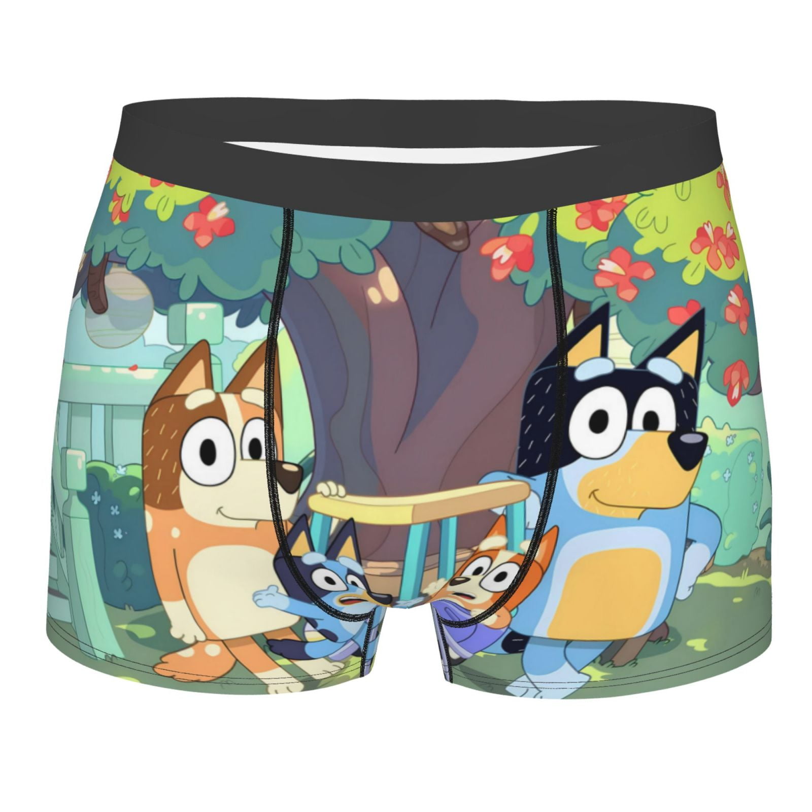 Lsque Bluey Pattern Men’s Total Support Pouch Boxer Briefs, X-Temp ...