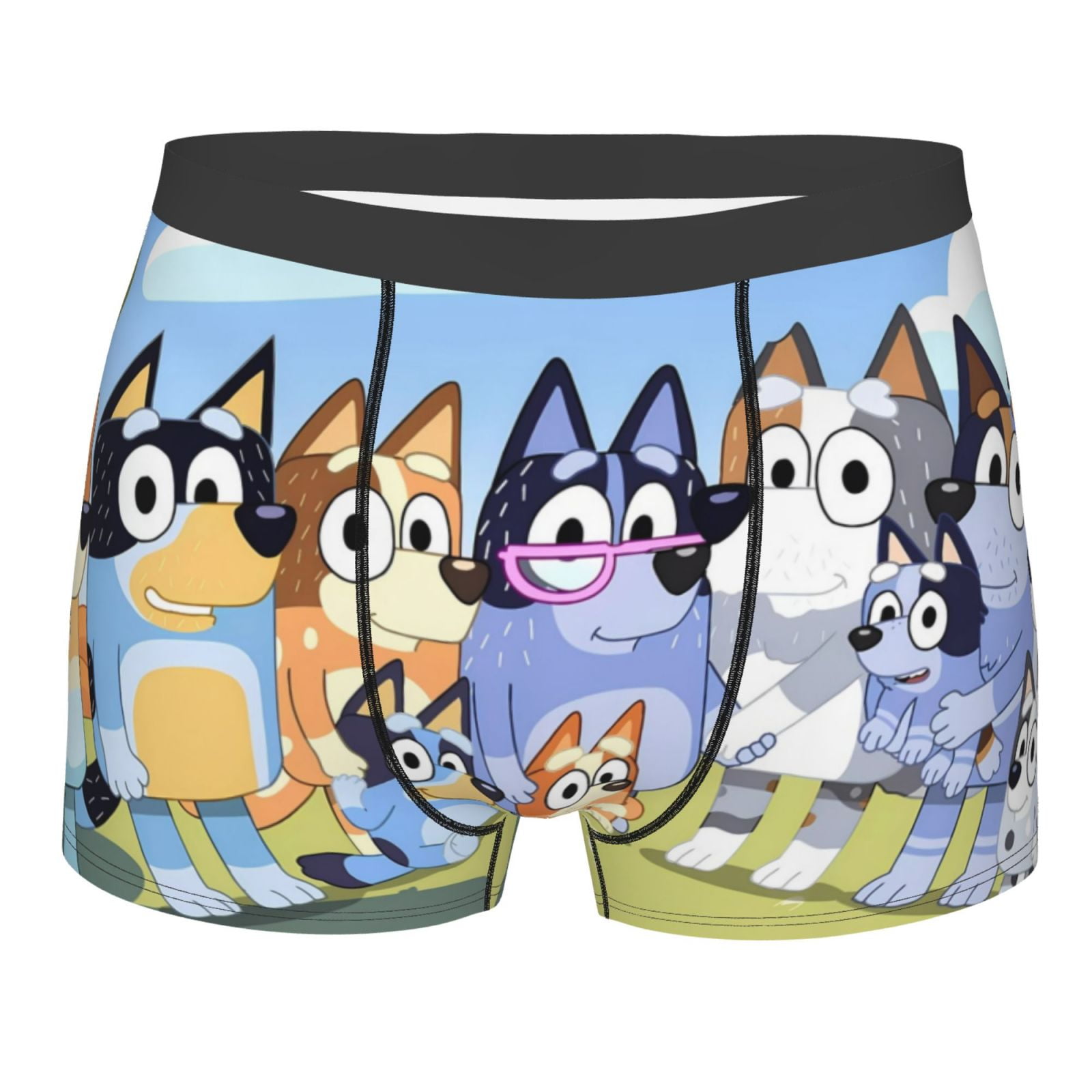 Lsque Bluey Pattern Men’s Total Support Pouch Boxer Briefs, X-Temp ...