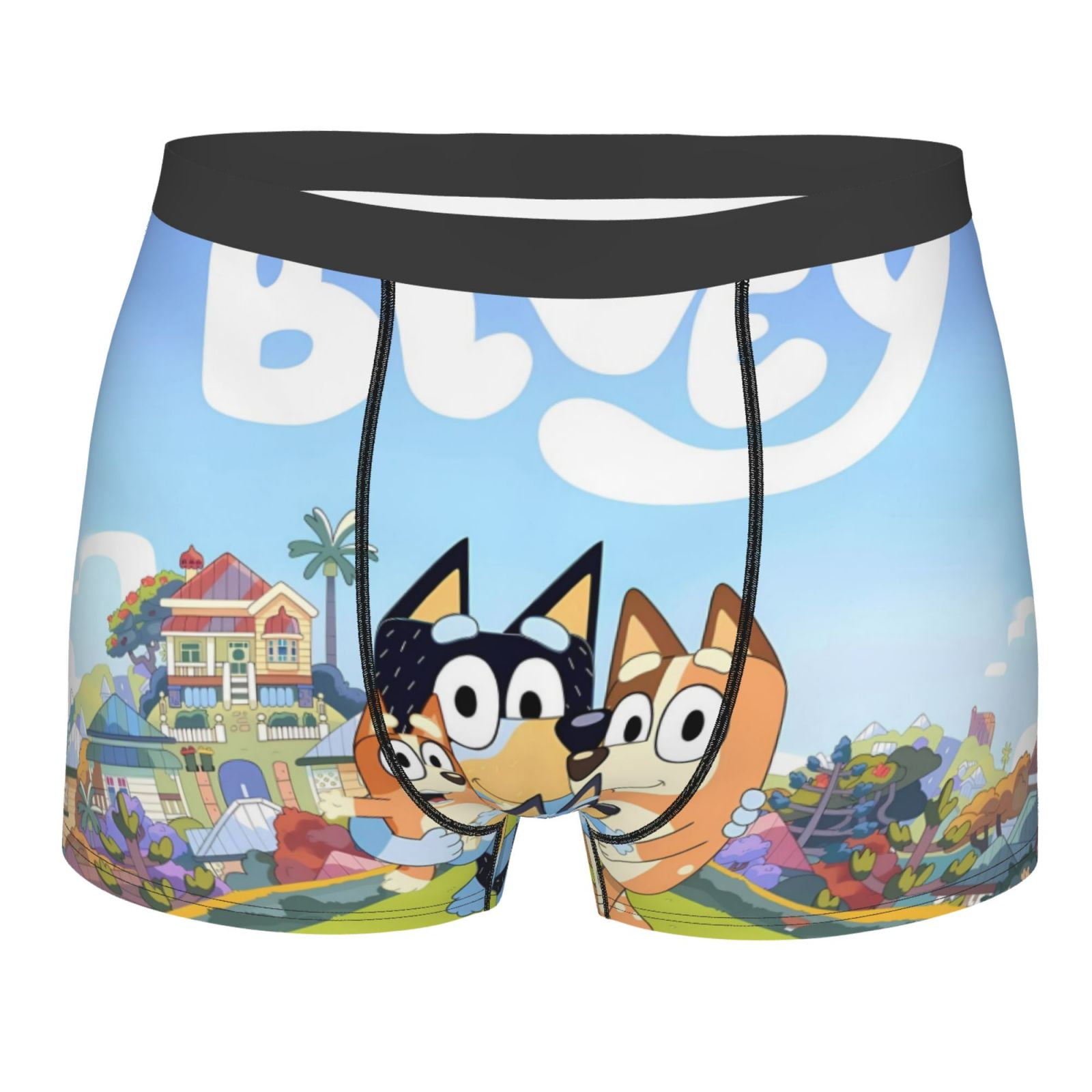 Lsque Bluey Pattern Men’s Total Support Pouch Boxer Briefs, X-Temp ...