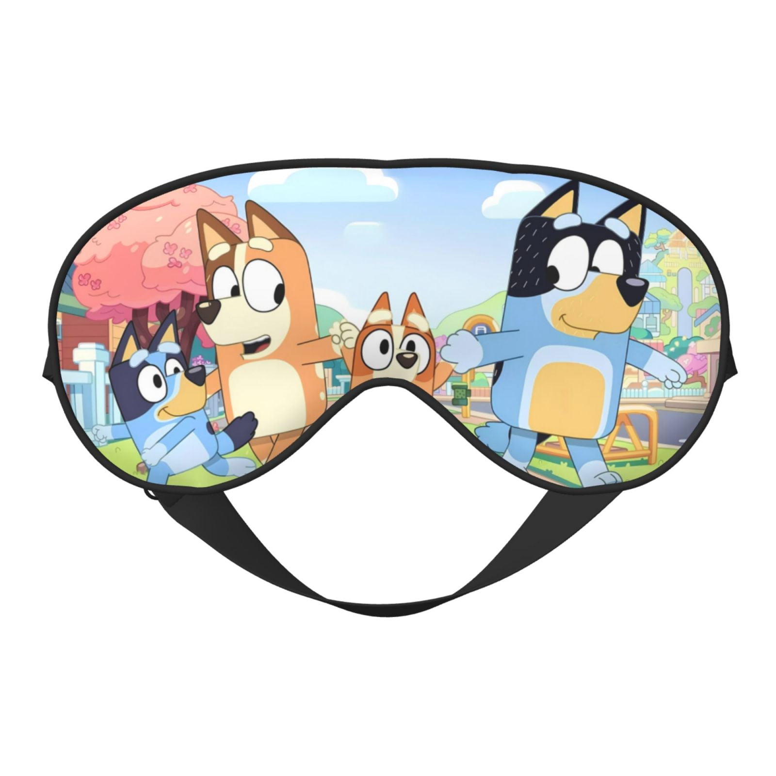 Lsque Bluey Pattern Sleep Eye Mask - Light Blocking Sleep Mask Blocking ...