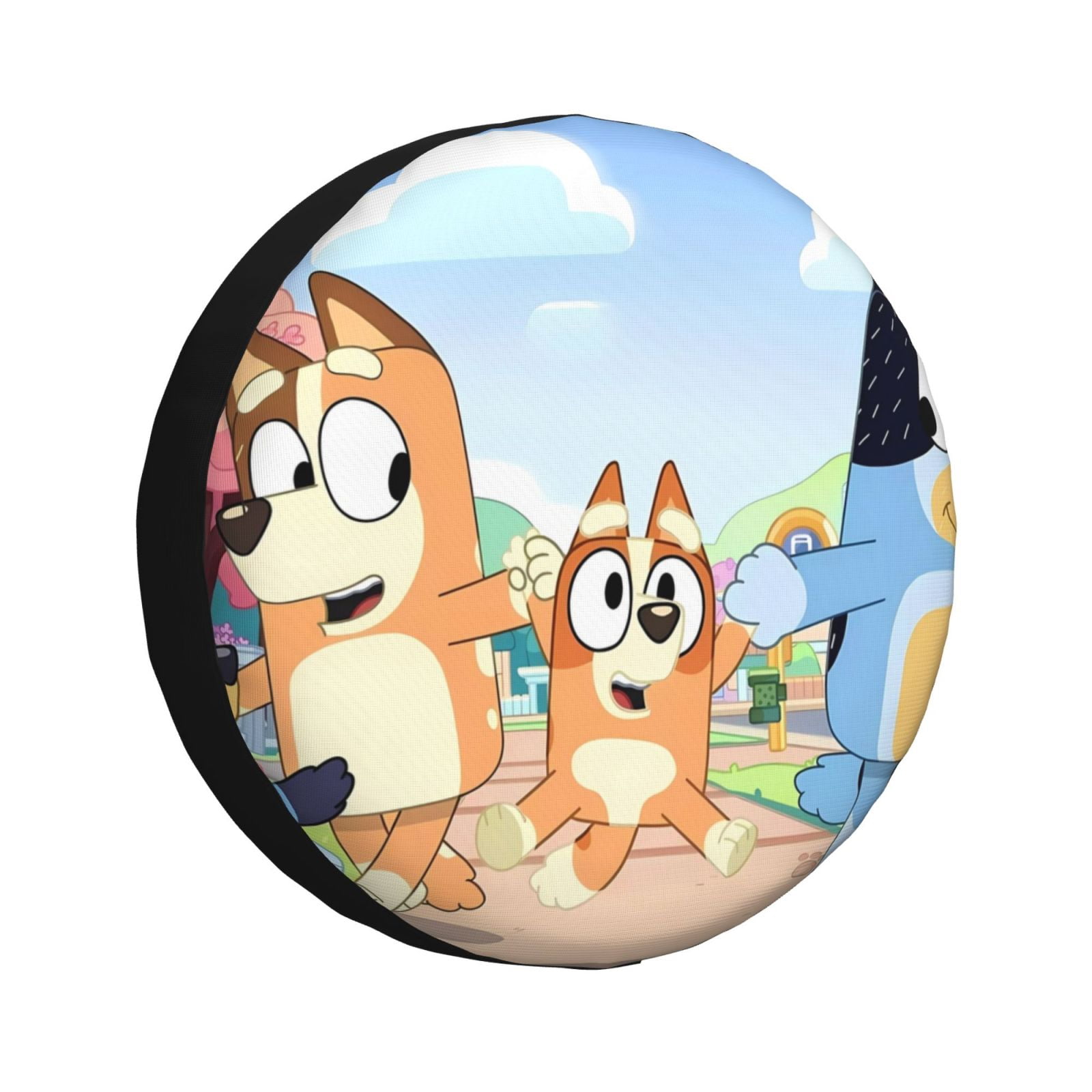 Lsque Bluey Pattern Tire Covers - Tough Tire Wheel Protector for Truck ...