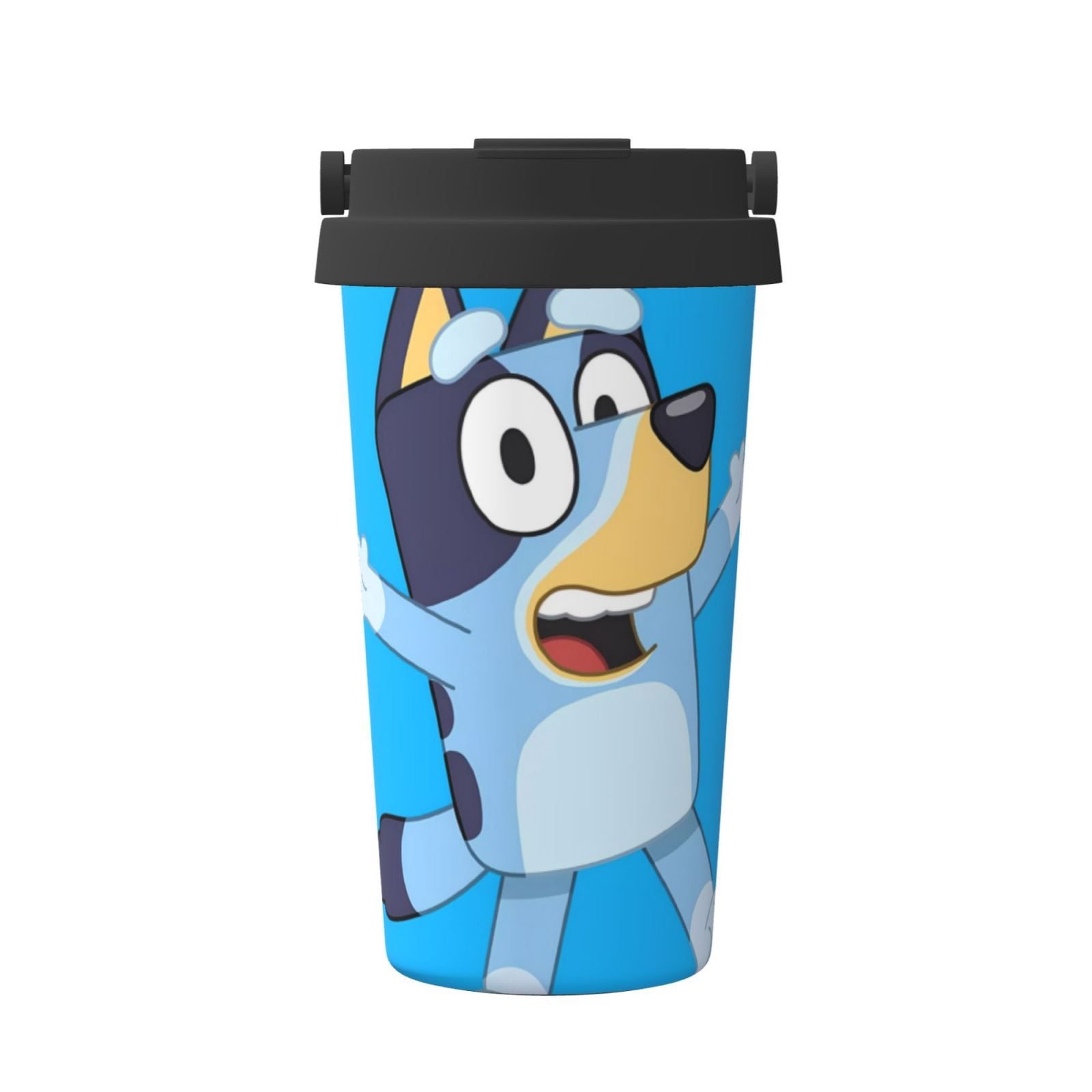 Lsque Bluey Pattern Travel Coffee Mug 16oz: Insulated Coffee Cup with ...