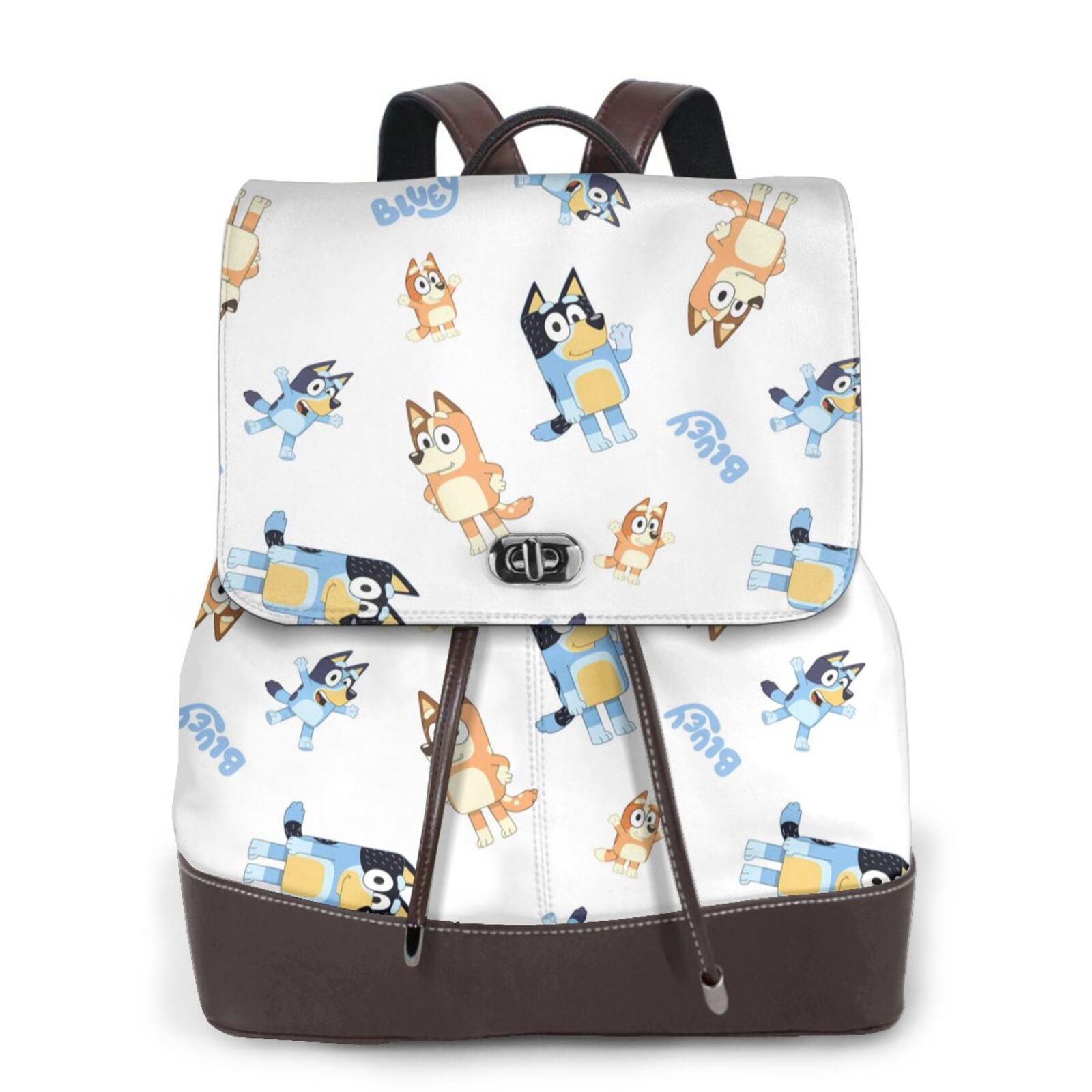 Lsque Bluey Pattern Womens Backpack Purse Leather Backpack Purse for ...