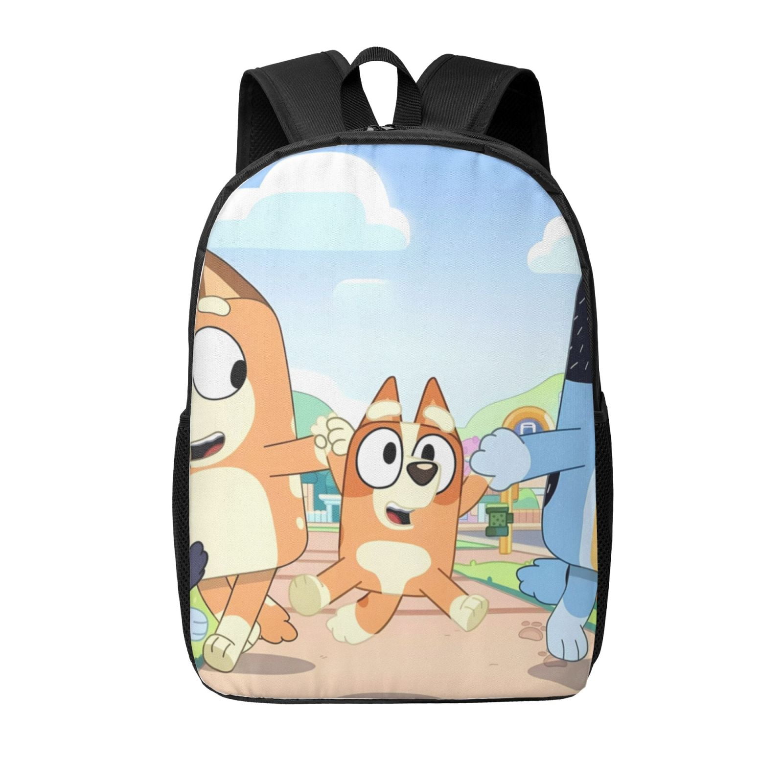 Lsque Bluey Print 17in Student Backpack - School, Travel, Work Bookbag ...