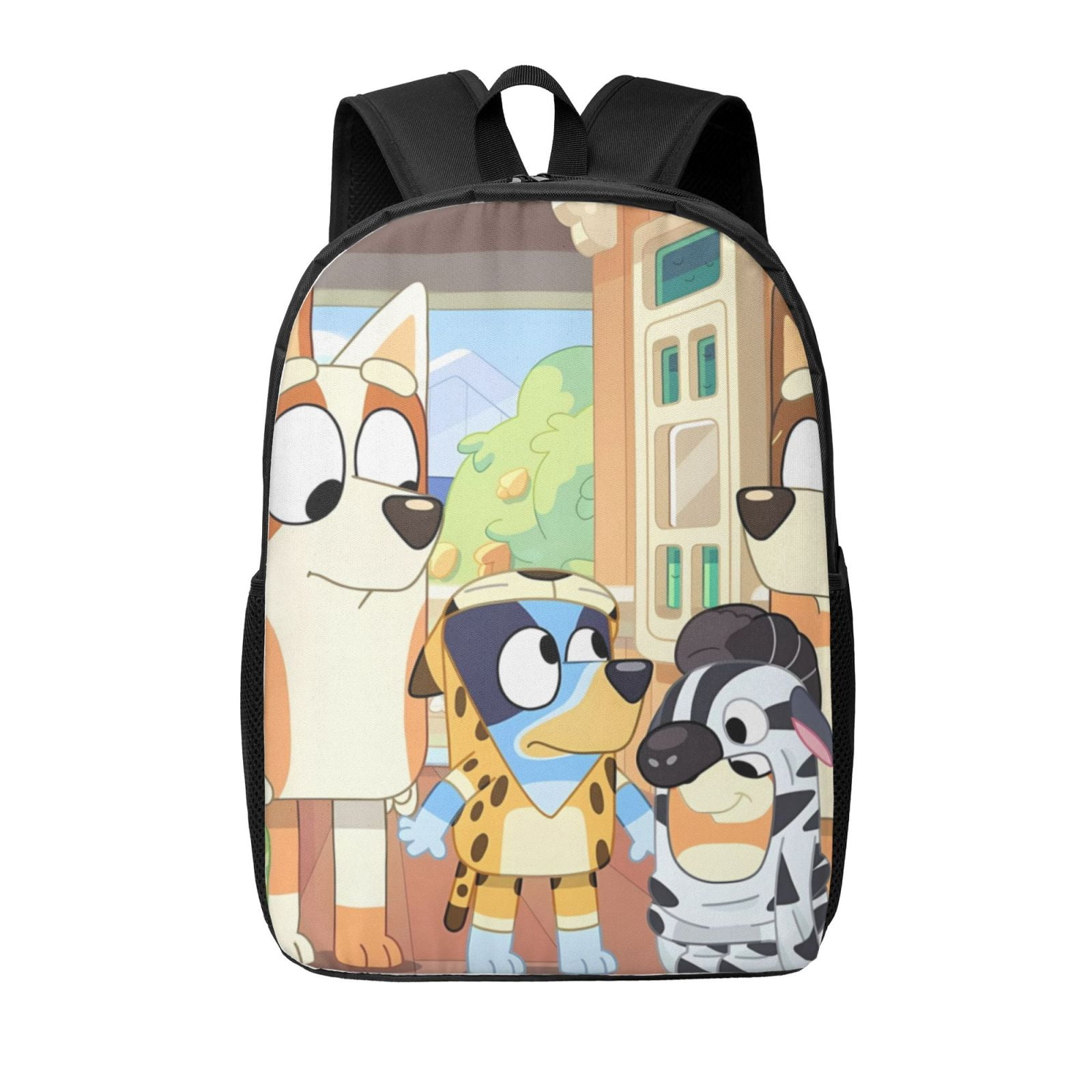 Lsque Bluey Print 17in Student Backpack - School, Travel, Work Bookbag ...