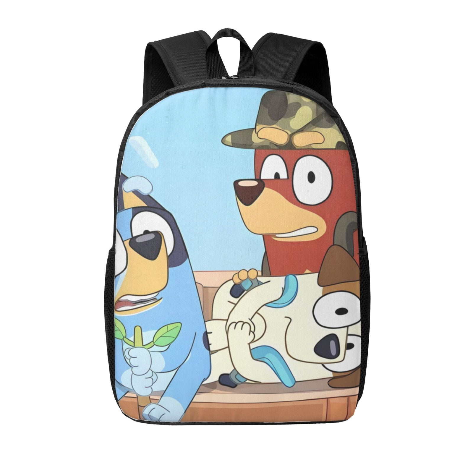 Lsque Bluey Print 17in Student Backpack - School, Travel, Work Bookbag ...