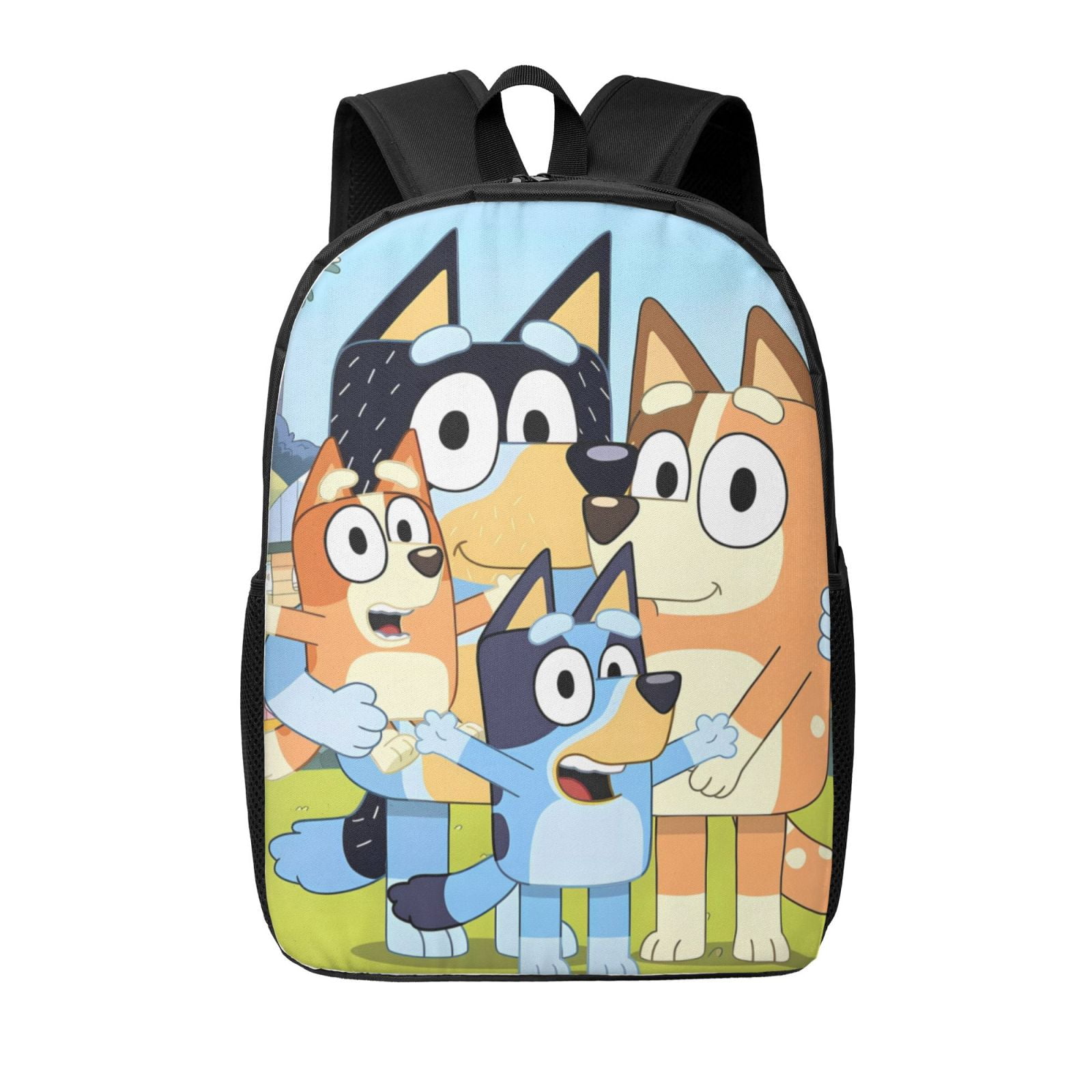 Lsque Bluey Print 17in Student Backpack - School, Travel, Work Bookbag ...