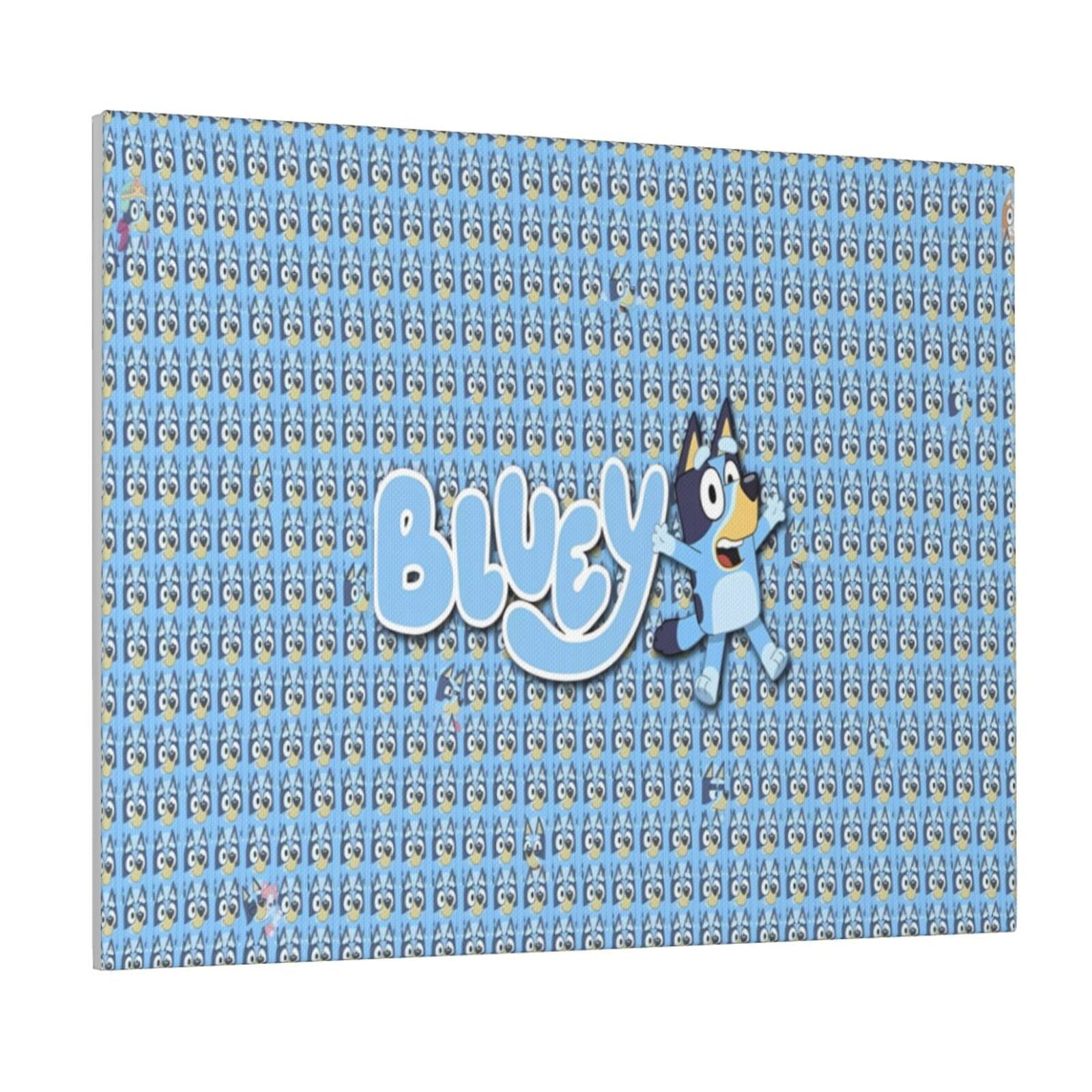 Lsque Bluey Print Wall Art – Decorative Picture for Living Room ...