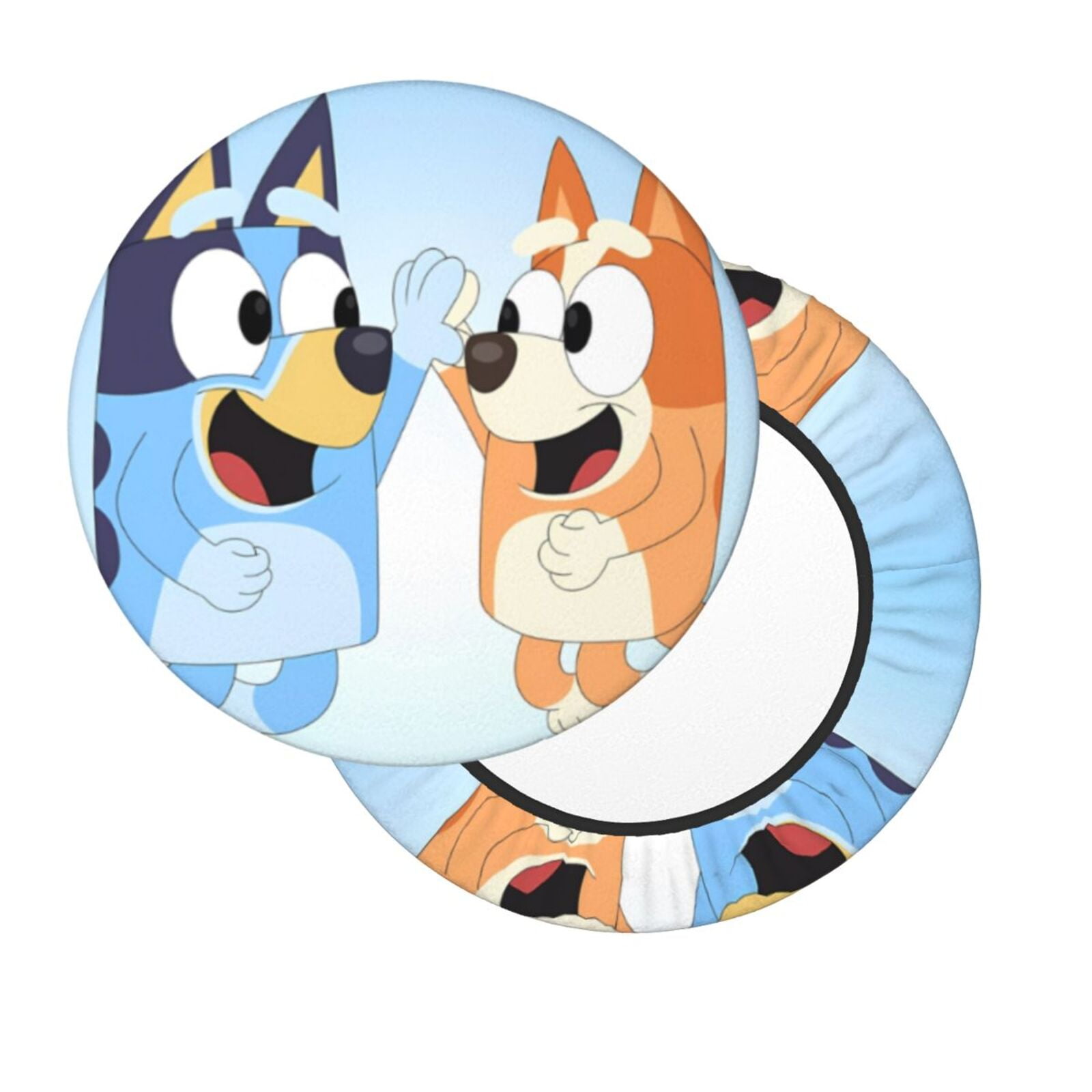 Lsque Bluey Round Bar chair cushion covers Velvet Fabric Premium ...