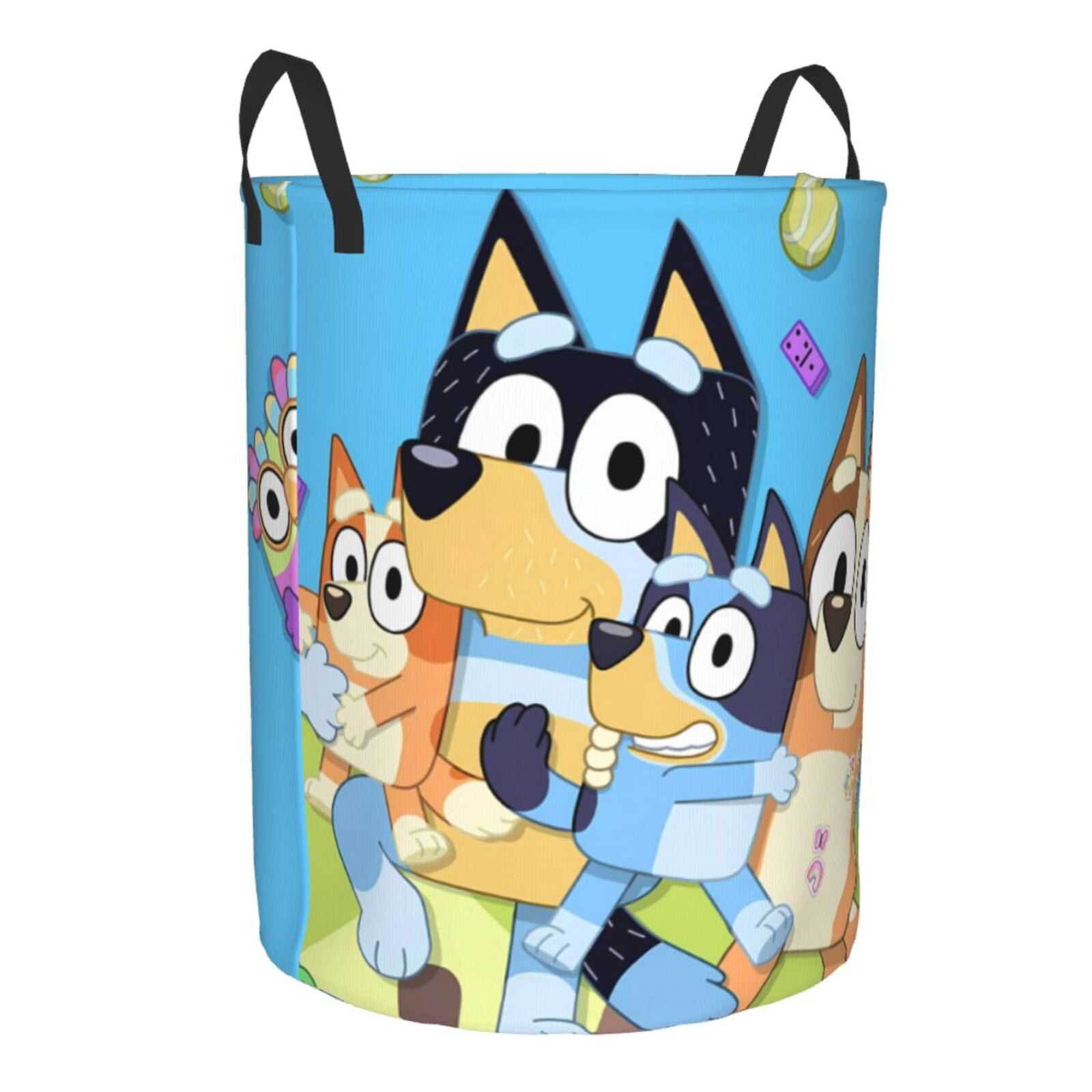 Lsque Bluey pattern Laundry Hamper Basket, Tall Woven Rope Hamper ...