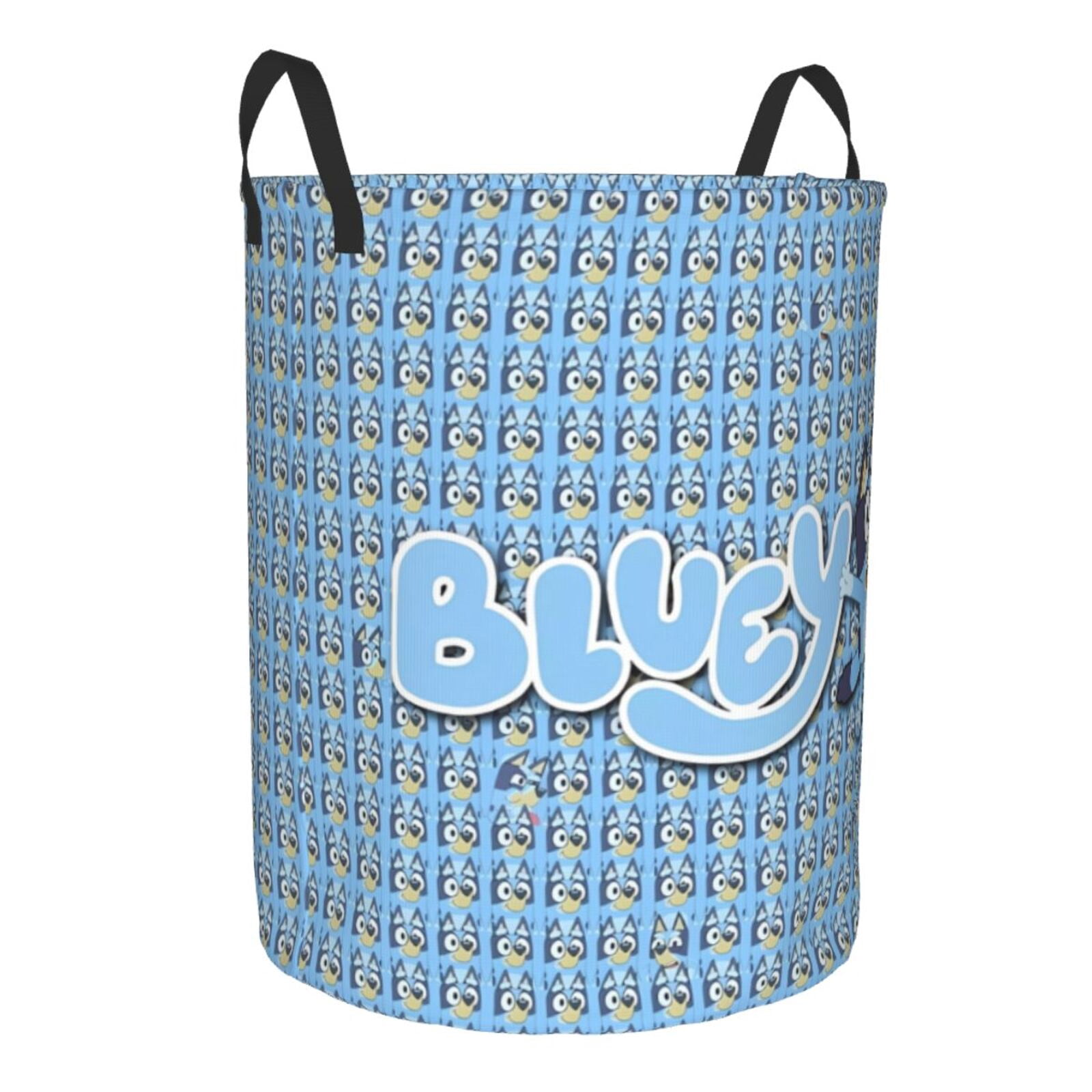 Lsque Bluey pattern Laundry Hamper Basket, Tall Woven Rope Hamper ...