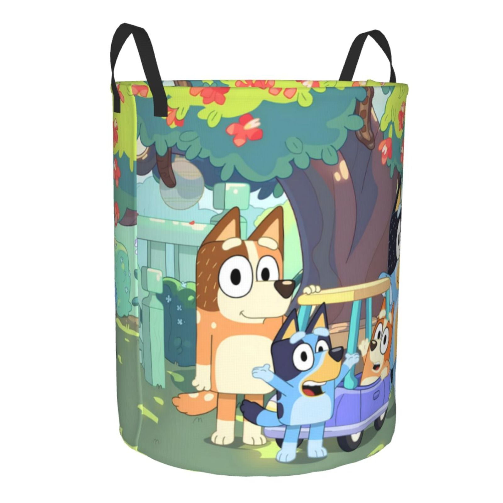 Lsque Bluey pattern Laundry Hamper Basket, Tall Woven Rope Hamper ...