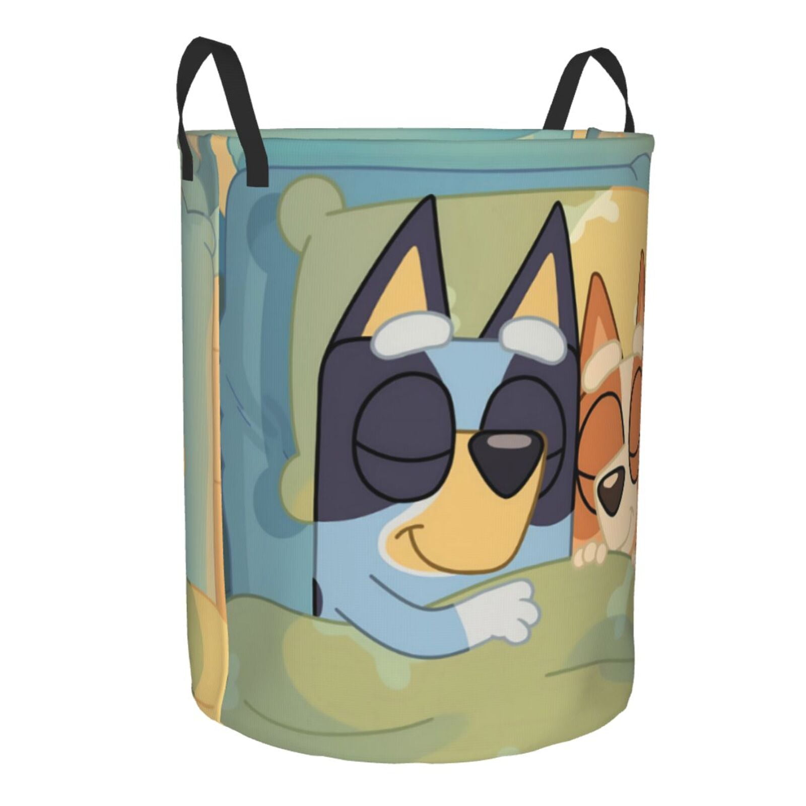 Lsque Bluey pattern Laundry Hamper Basket, Tall Woven Rope Hamper ...