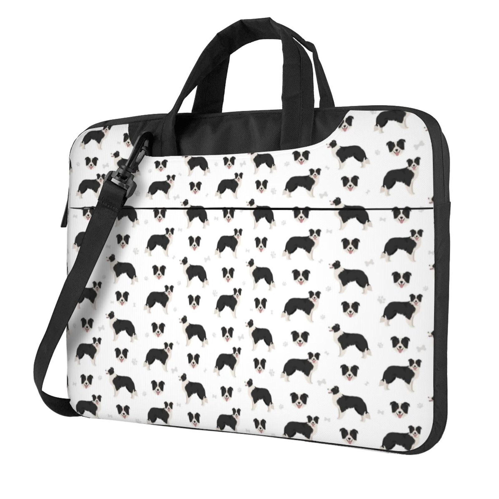 Lsque Border Collie Dog Pattern Laptop Bag – Portable & Slim Single ...