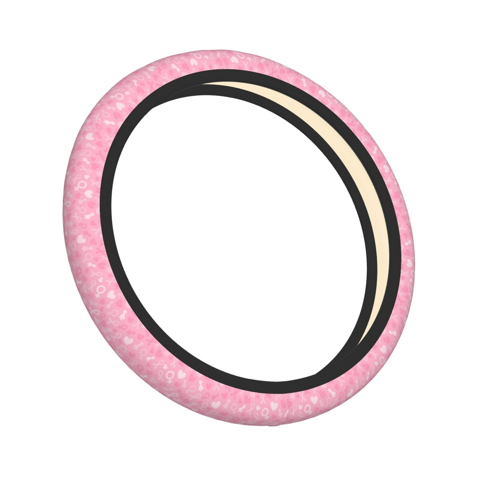Lsque Breast Cancer Awareness Ultra Soft Car Steering Wheel Cover for ...
