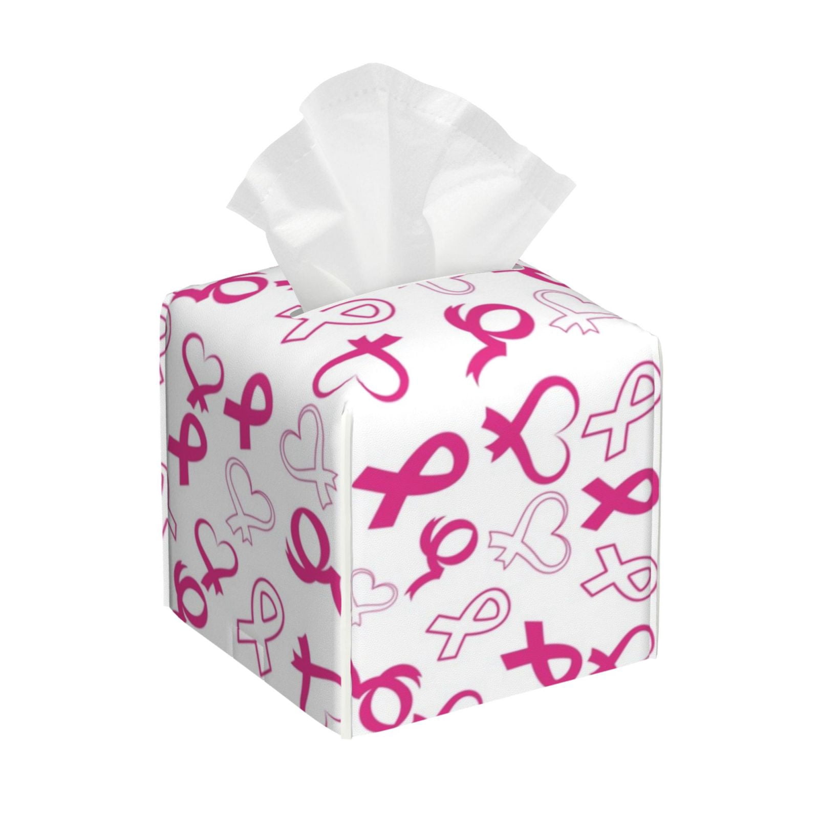 Lsque Breast Cancer Awareness4 Printed Tissue Box Cover Holder, Facial ...
