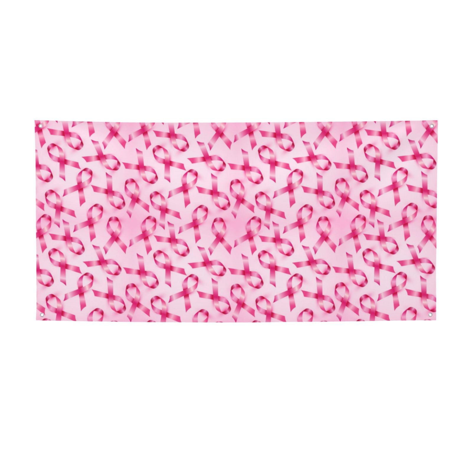 Lsque Breast Cancer Ribbons Awareness Pattern Party Banner, Festive ...