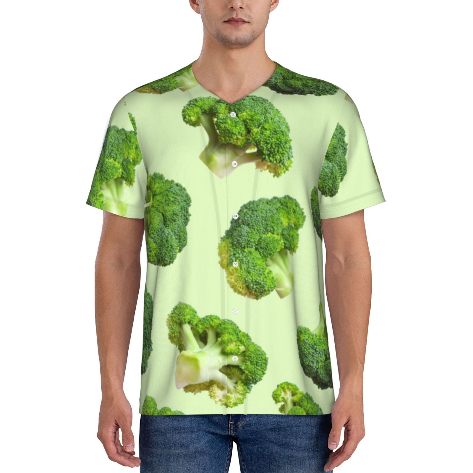 Lsque Broccoli 3 Pattern Mens Polo Golf Shirts Funny Graphics Shorts ...