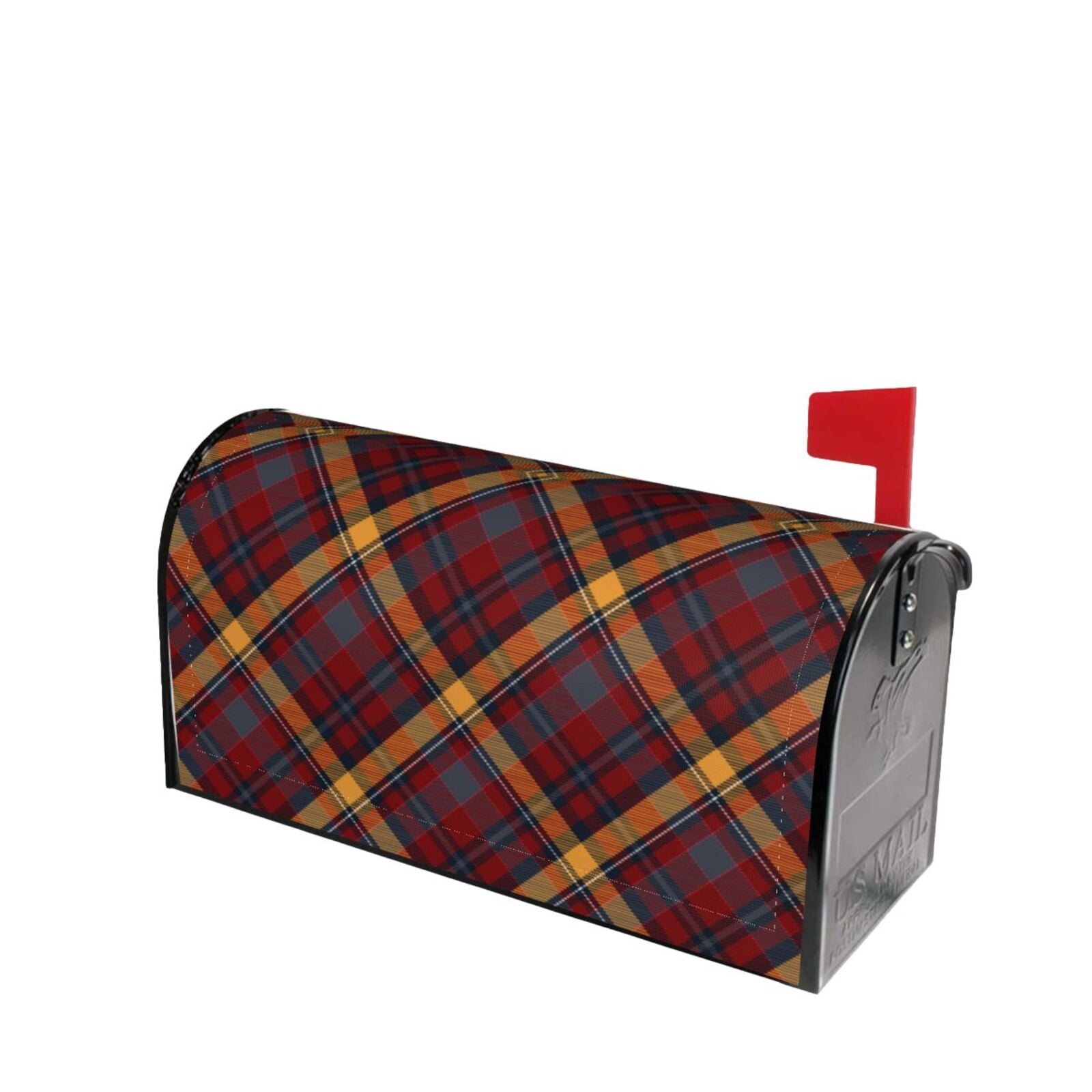 Lsque Buffalo Check Plaid Mailbox Cover Standard Size ,Magnetic Mailbox ...