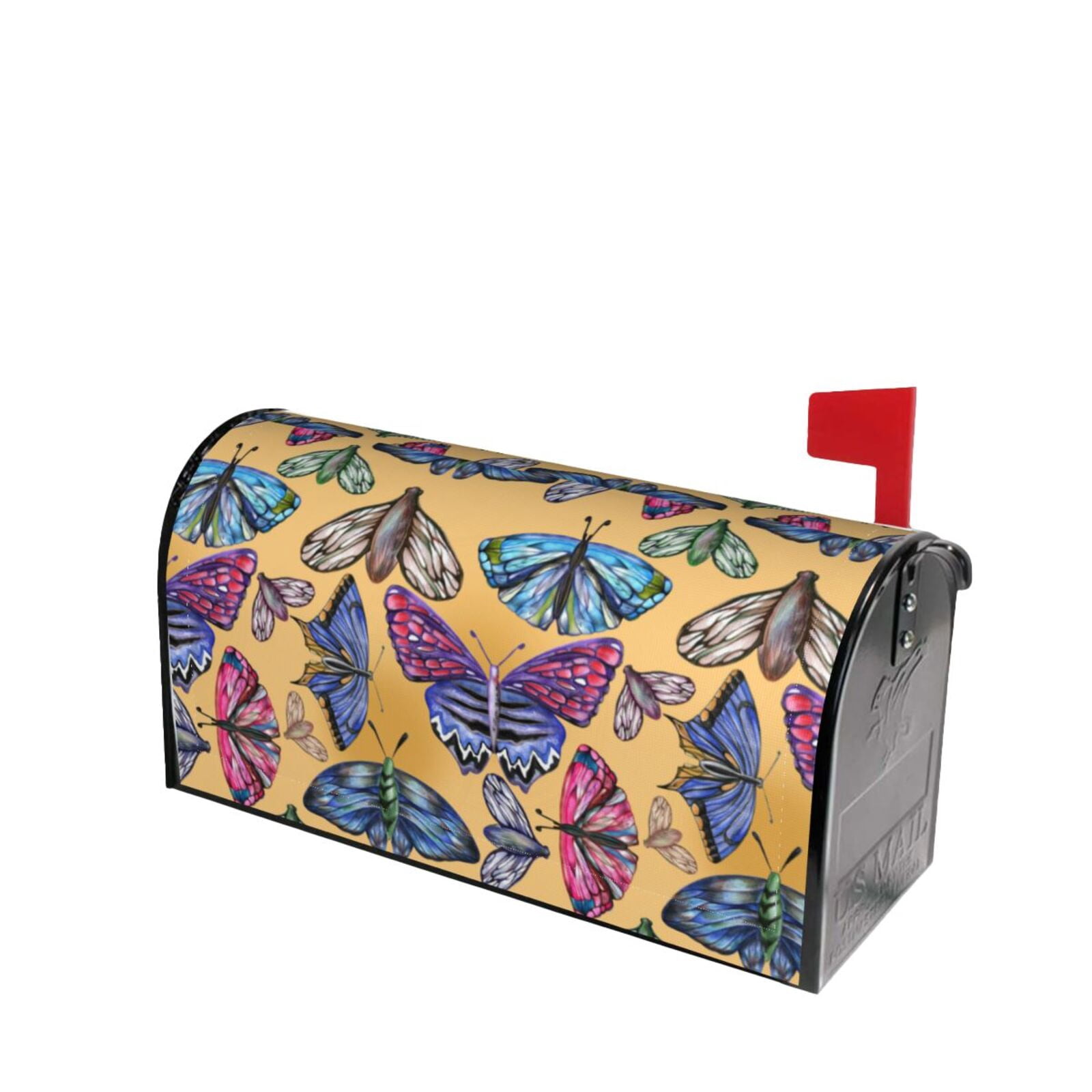 Lsque Butterfly 3 Mailbox Cover Standard Size ,Magnetic Mailbox Covers ...