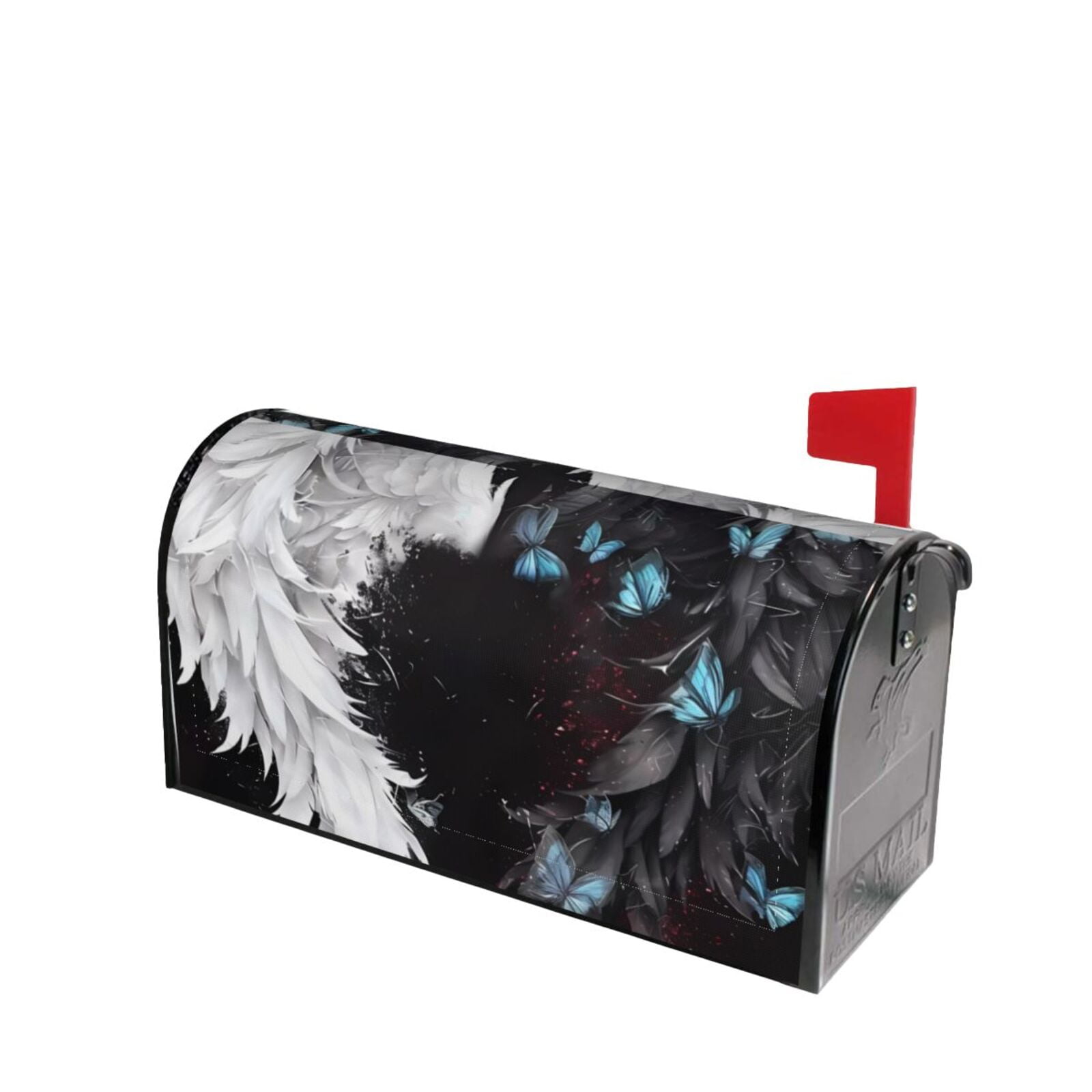 Lsque Butterfly Angel Wings Art Mailbox Cover Standard Size ,Magnetic ...