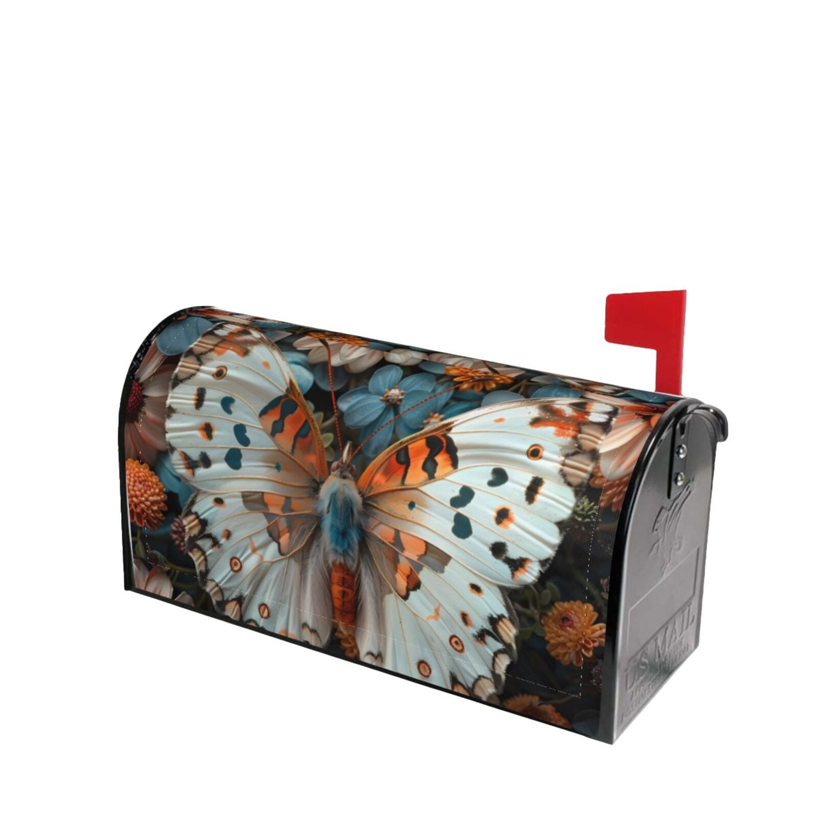 Lsque Butterfly and Bloom Beauty Mailbox Cover Standard Size ,Magnetic ...