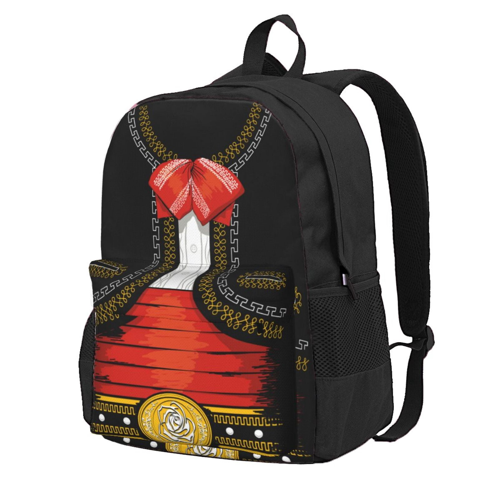 Lsque CHARRO SUIT Pattern Adult Backpack – Durable & Lightweight PU ...