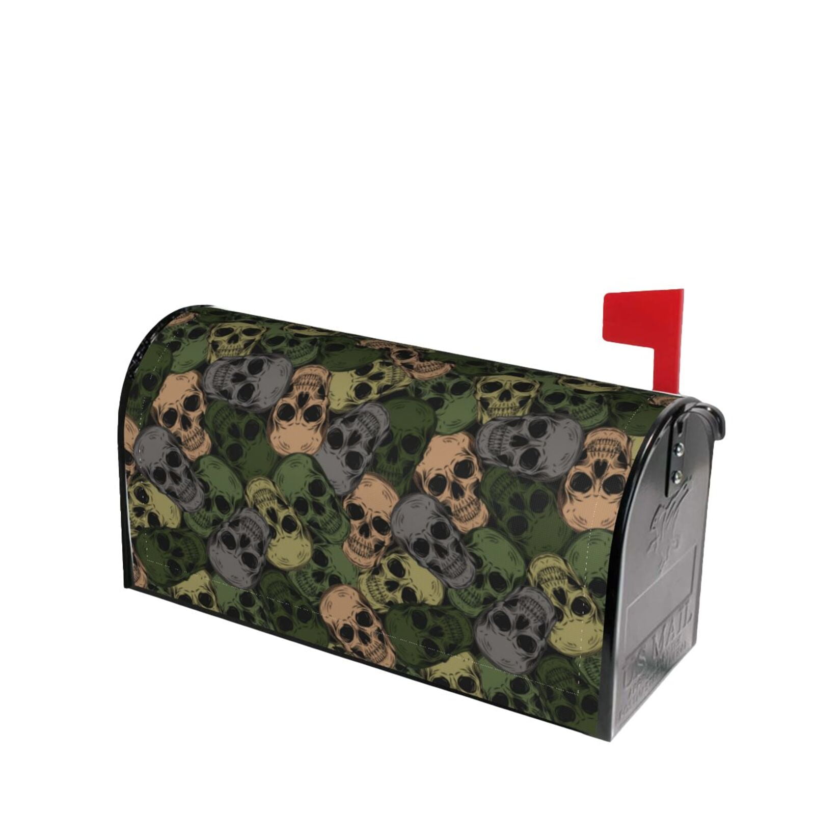 Lsque Camouflage Skulls Mailbox Cover Standard Size ,Magnetic Mailbox ...