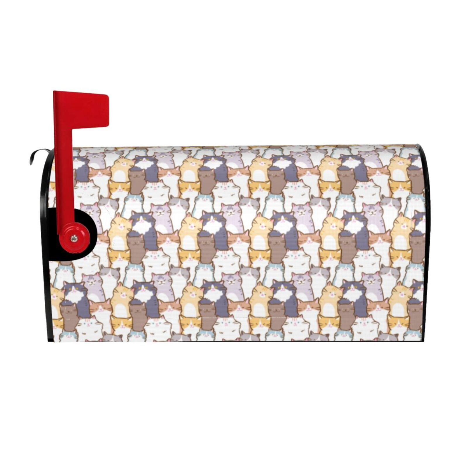 Lsque Cartoon Cat Mailbox Cover Standard Size ,Magnetic Mailbox Covers ...