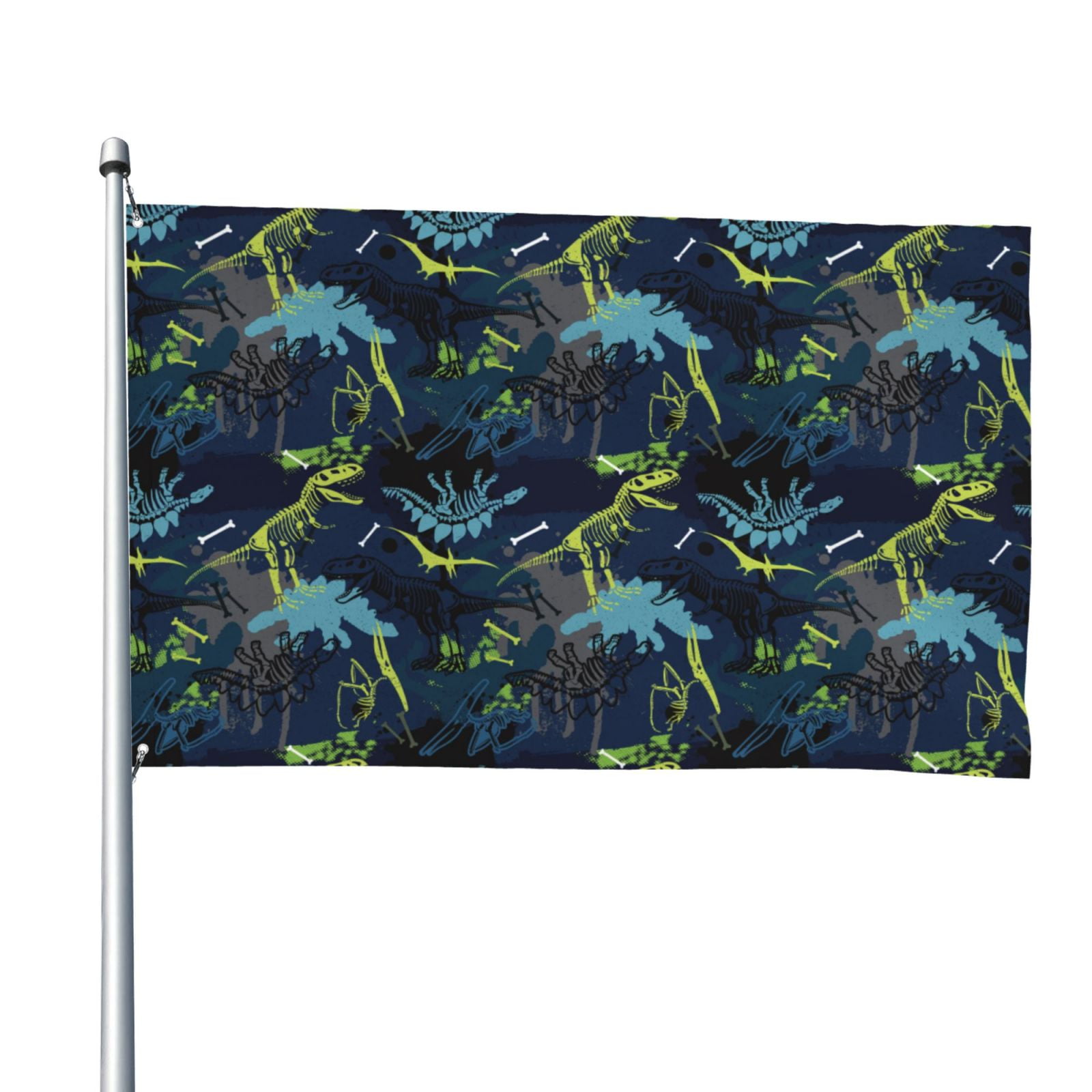 Lsque Cartoon Dinosaur Pattern Flag,Cartoon Dinosaur Printed Garden ...