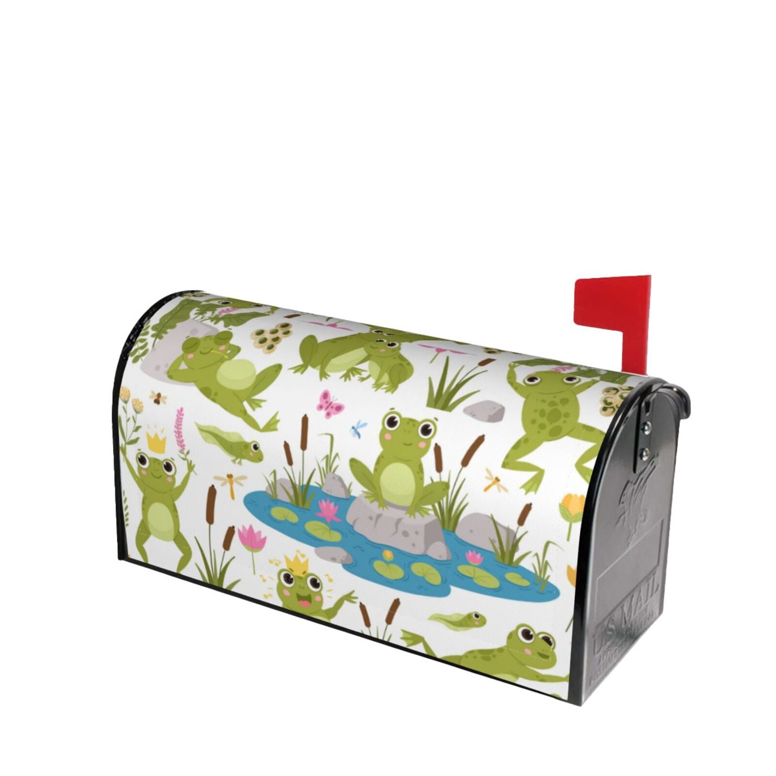 Lsque Cartoon Frogs Mailbox Cover Standard Size ,Magnetic Mailbox ...