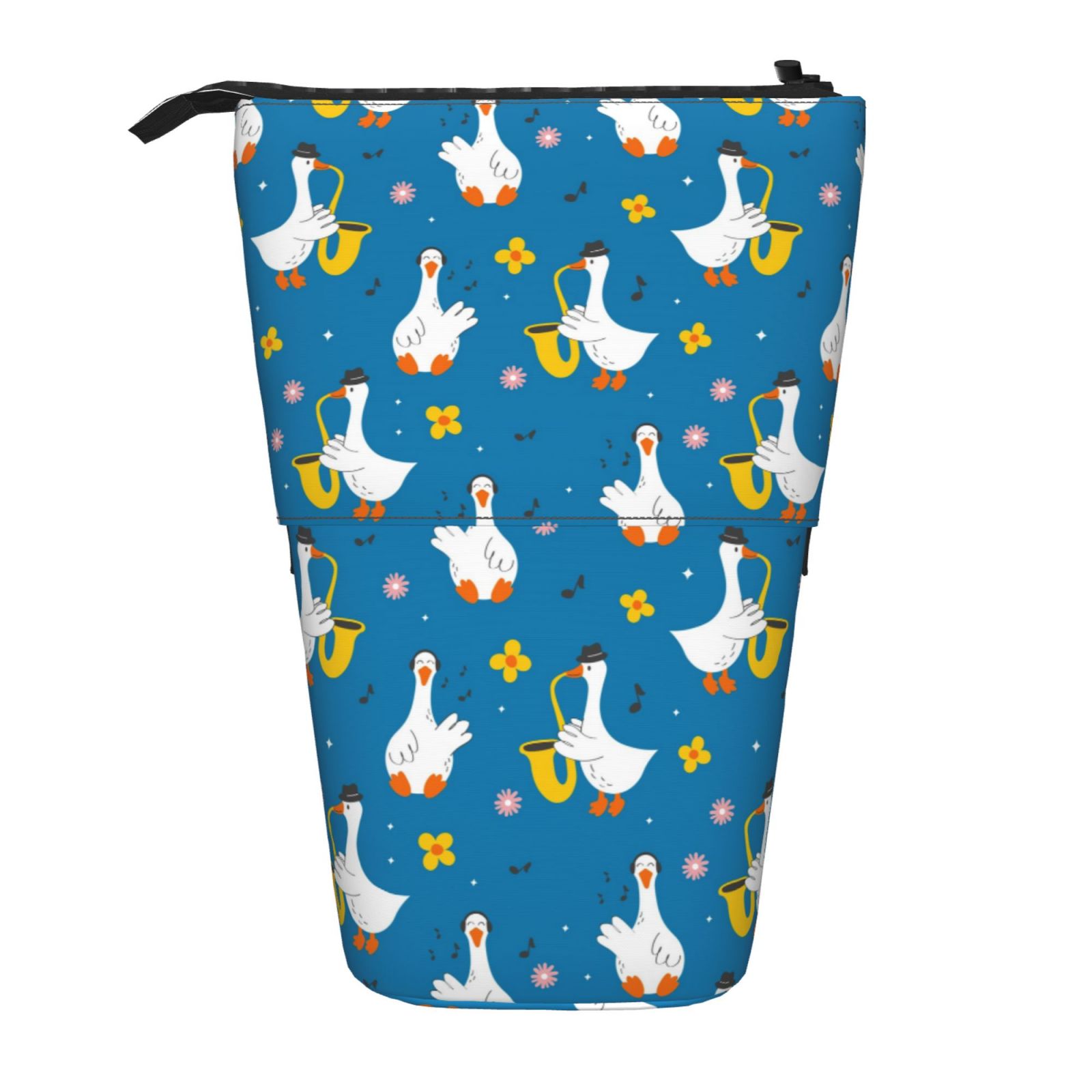 Lsque Cartoon Goose Pattern Telescopic Pencil Bag Pen Holder Stationery ...