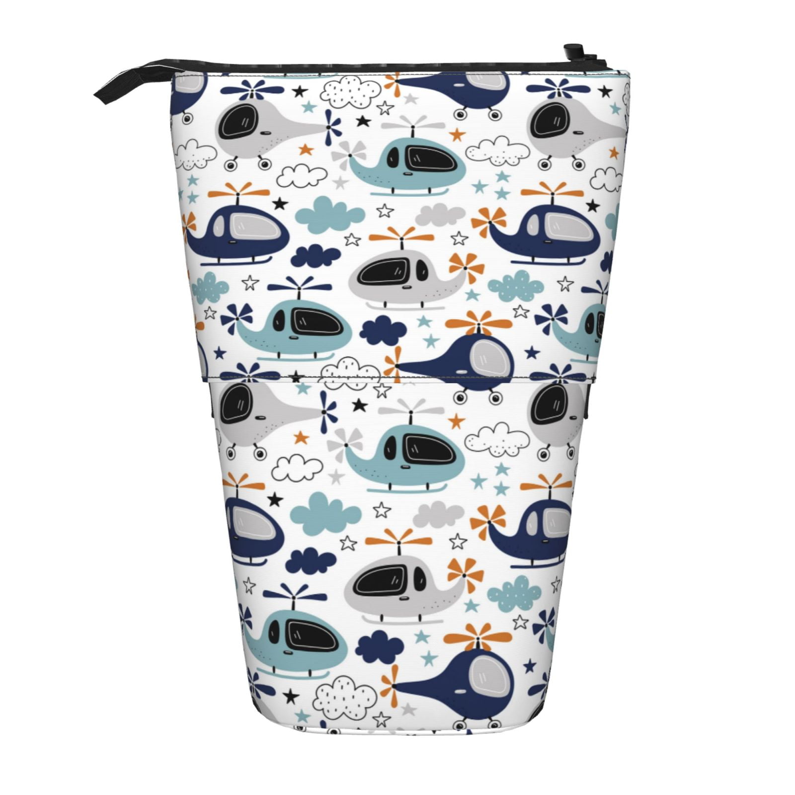 Lsque Cartoon Helicopters Pattern Telescopic Pencil Bag Pen Holder ...