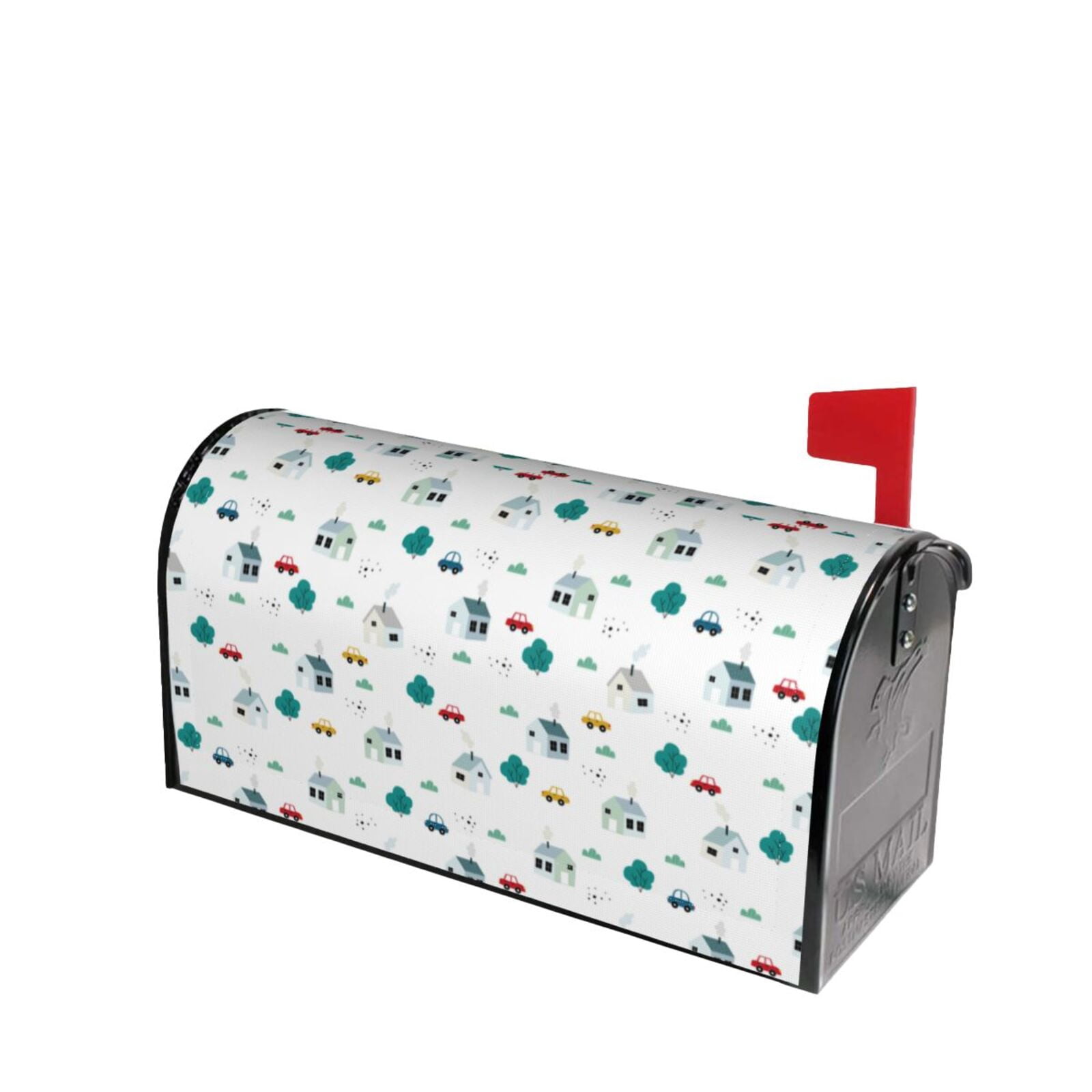 Lsque Cartoon House Car Mailbox Cover Standard Size ,Magnetic Mailbox ...