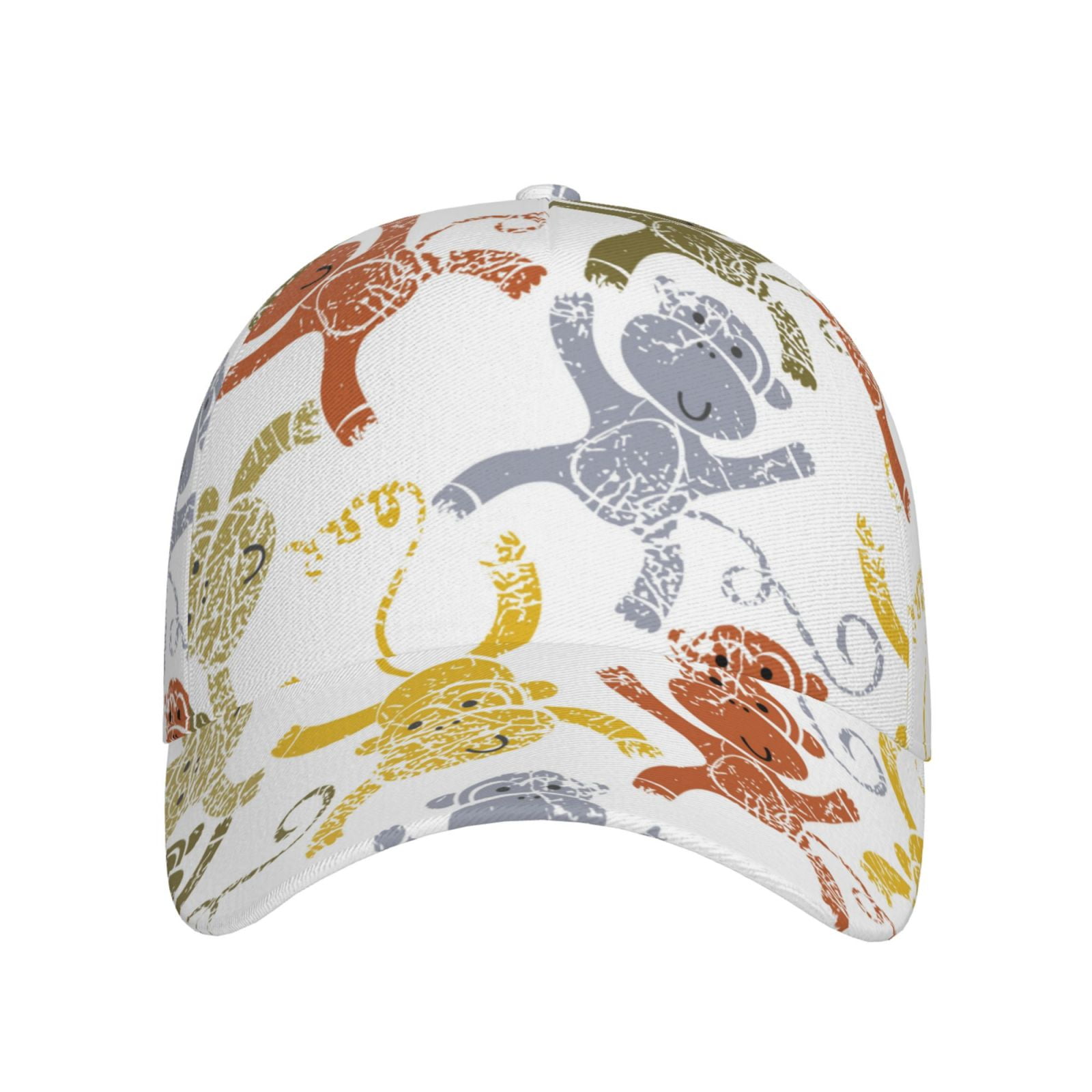 Lsque Cartoon Monkey Baseball Cap Trucker Low Profile Hat Golf Dad Hat ...