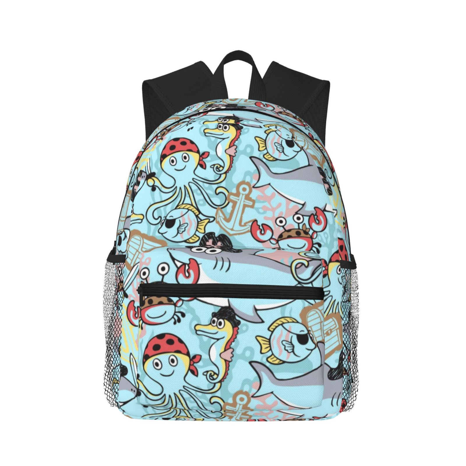 Lsque Cartoon Pirate Classic Casual Backpack - Large Capacity Water ...