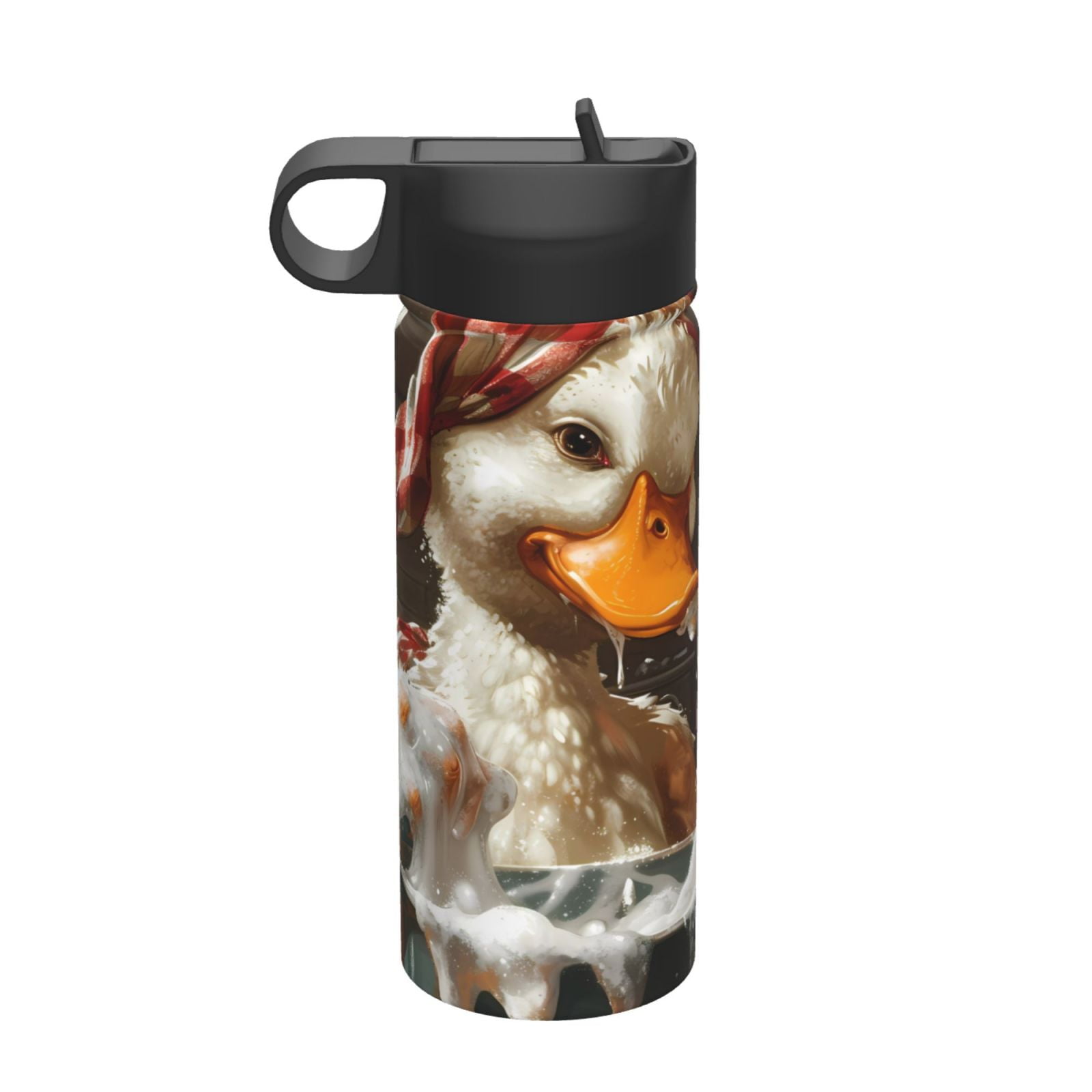 Lsque Cartoon Scottish Duck Pattern 18oz Sports Insulated Kettle With ...